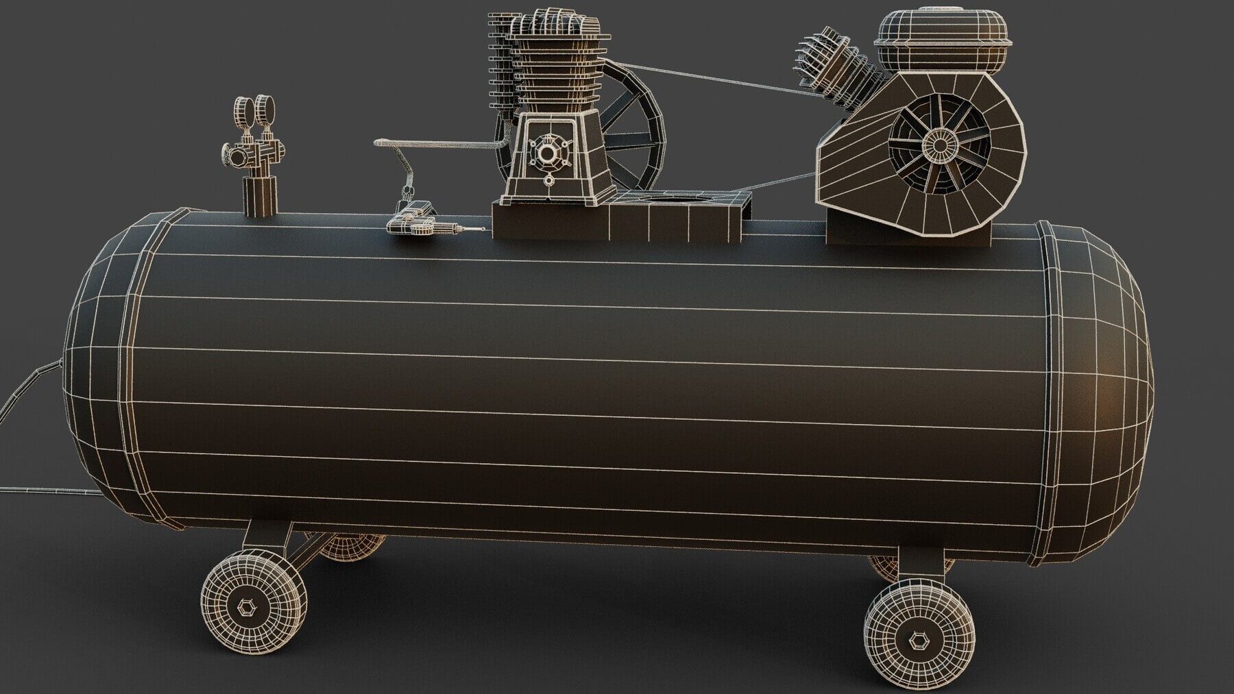 Air Compressor - 3D Model by Holy360