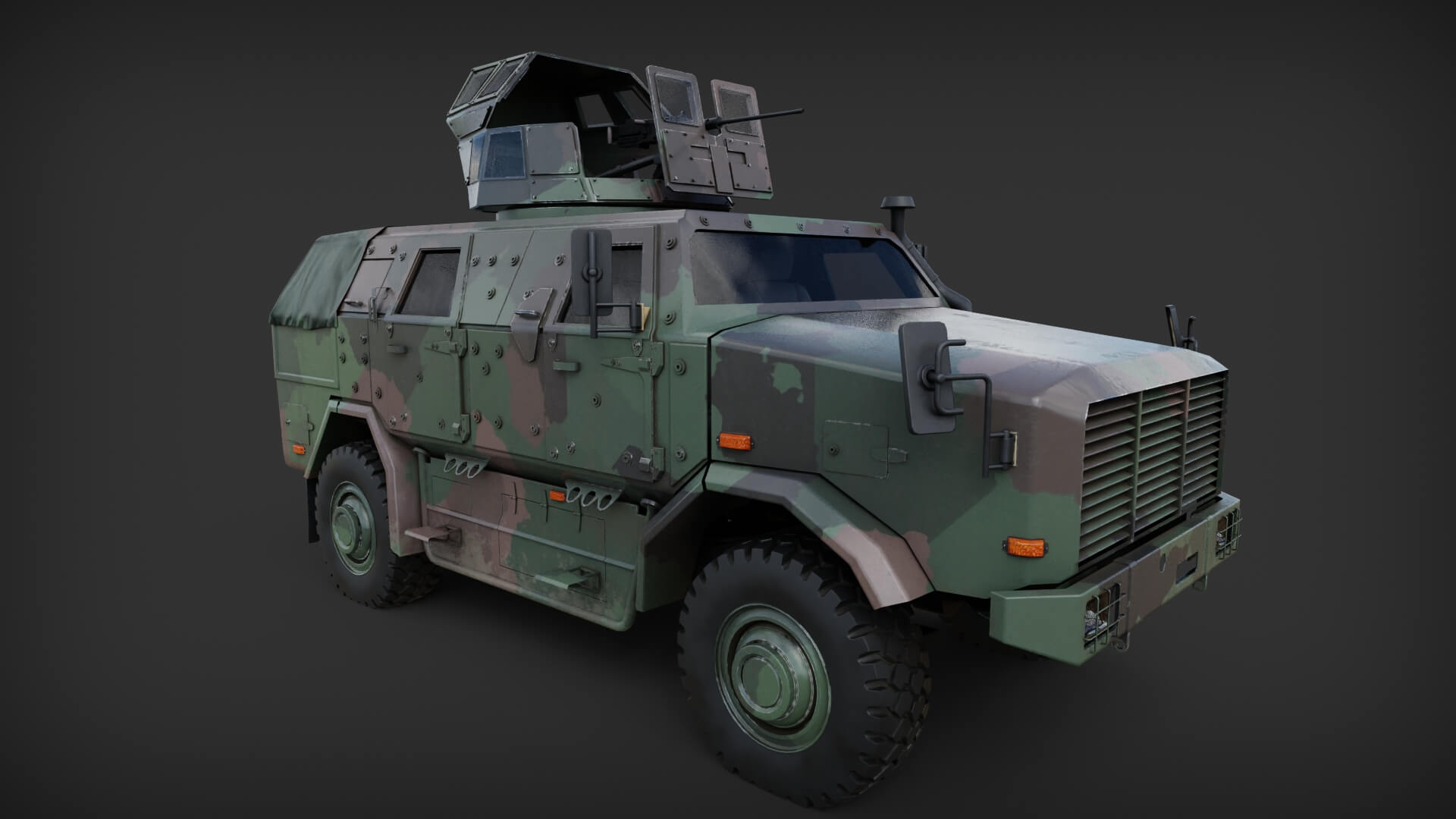 Atf Dingo Military Vehicle - 3D Model by Holy360