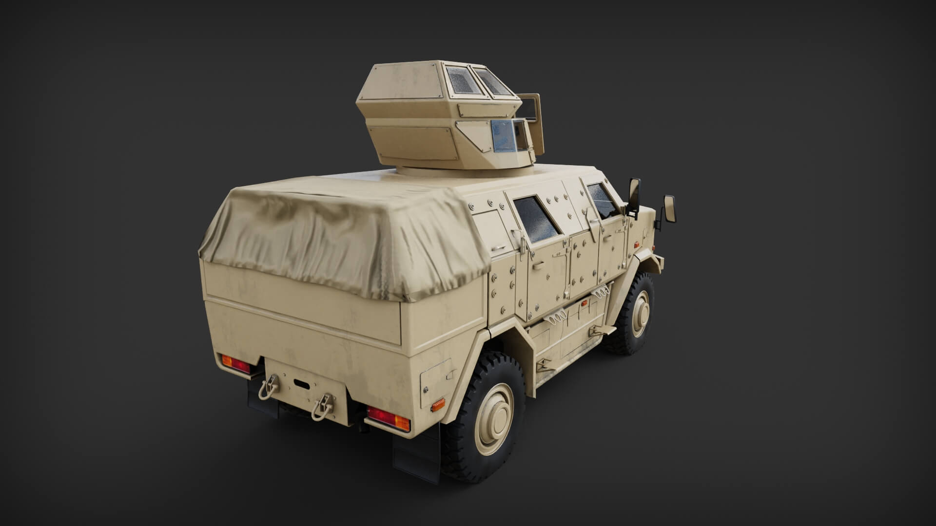 Atf Dingo Military Vehicle - 3D Model by Holy360