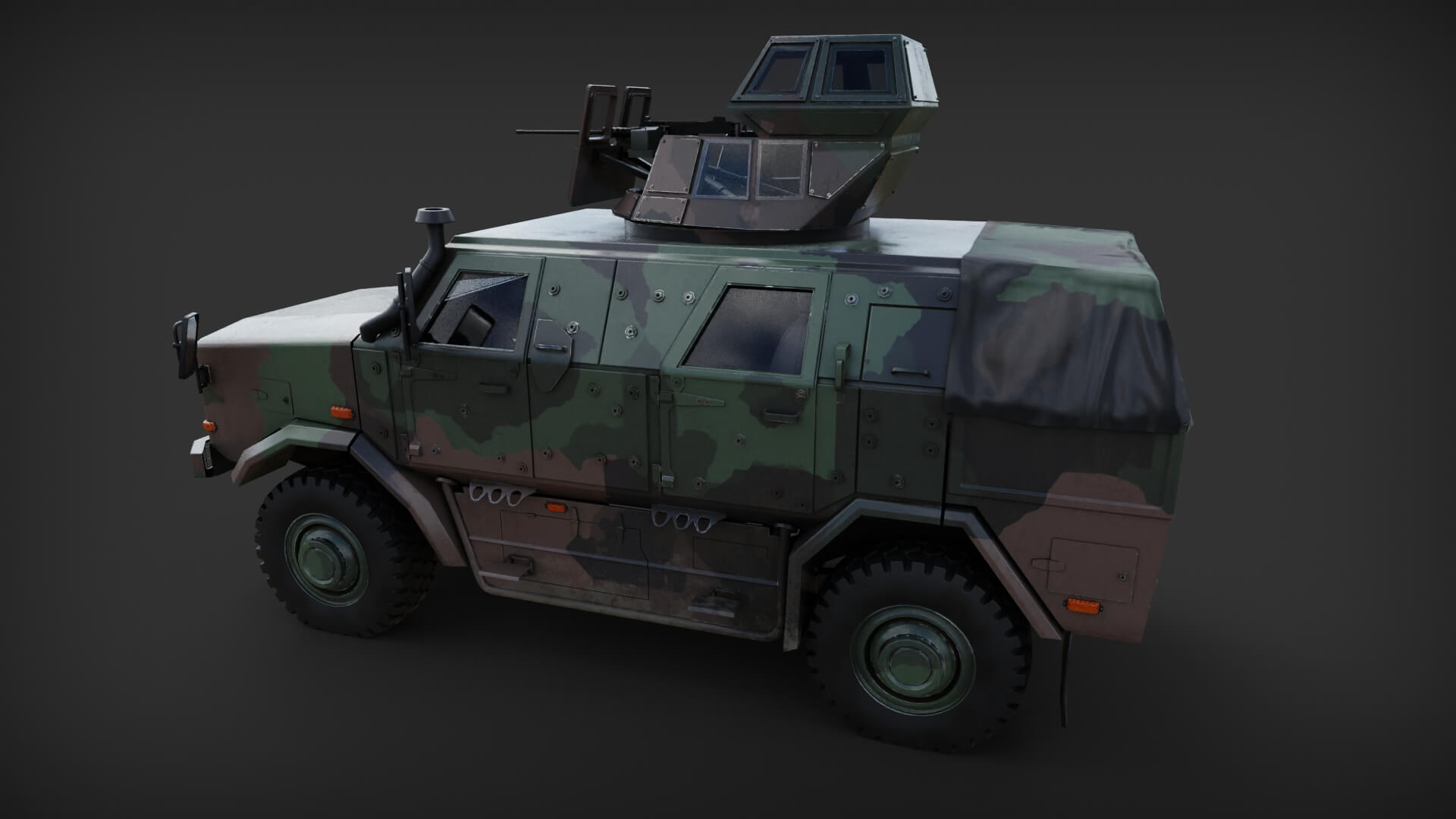 Atf Dingo Military Vehicle - 3D Model by Holy360