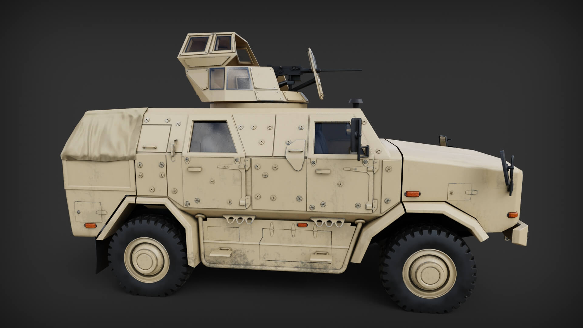 Atf Dingo Military Vehicle - 3D Model by Holy360