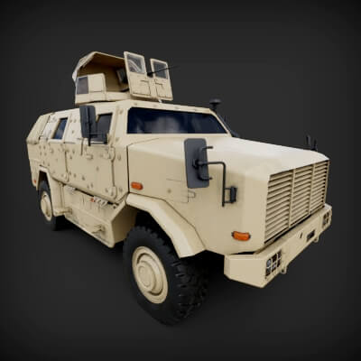Atf Dingo Military Vehicle - 3D Model by Holy360