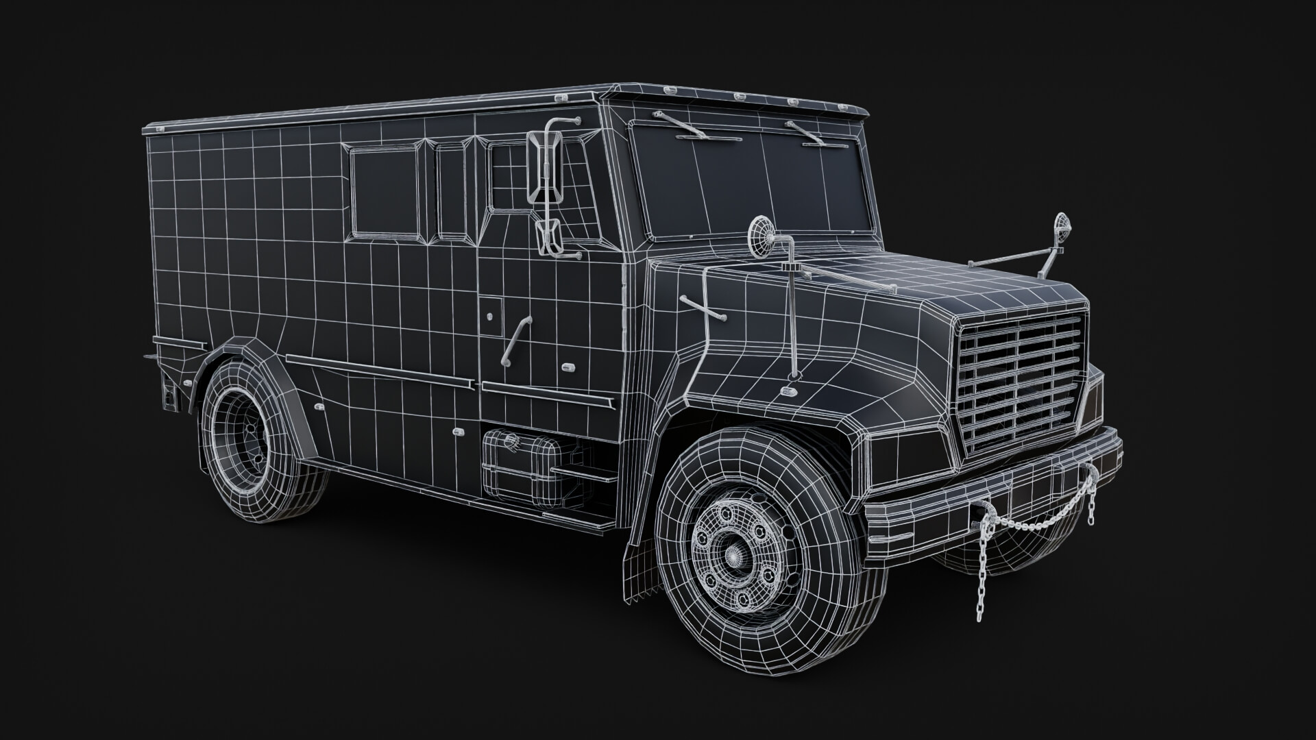 Bank Security Armored Van - 3D Model by Holy360