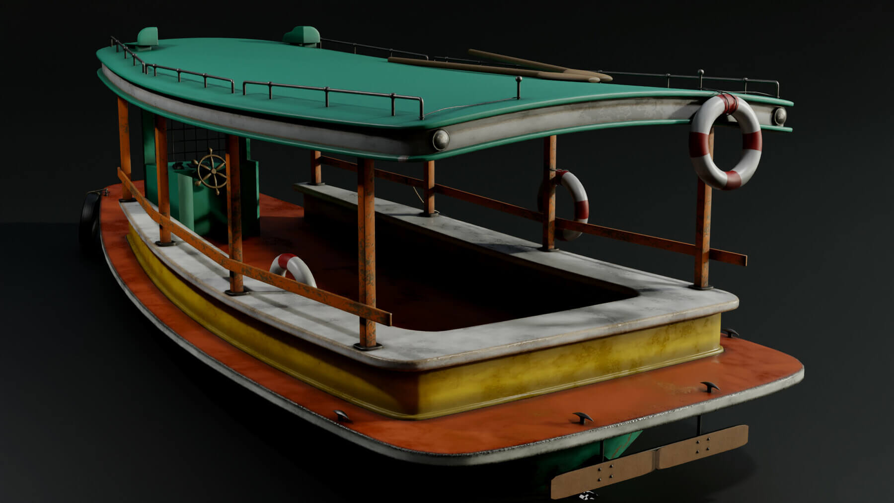 Boat Game Asset - 3D Model by Holy360