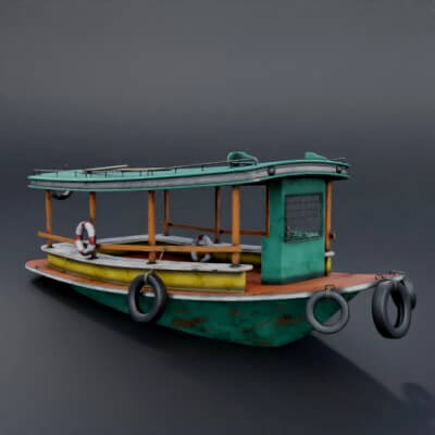 Boat Game Asset - 3D Model by Holy360