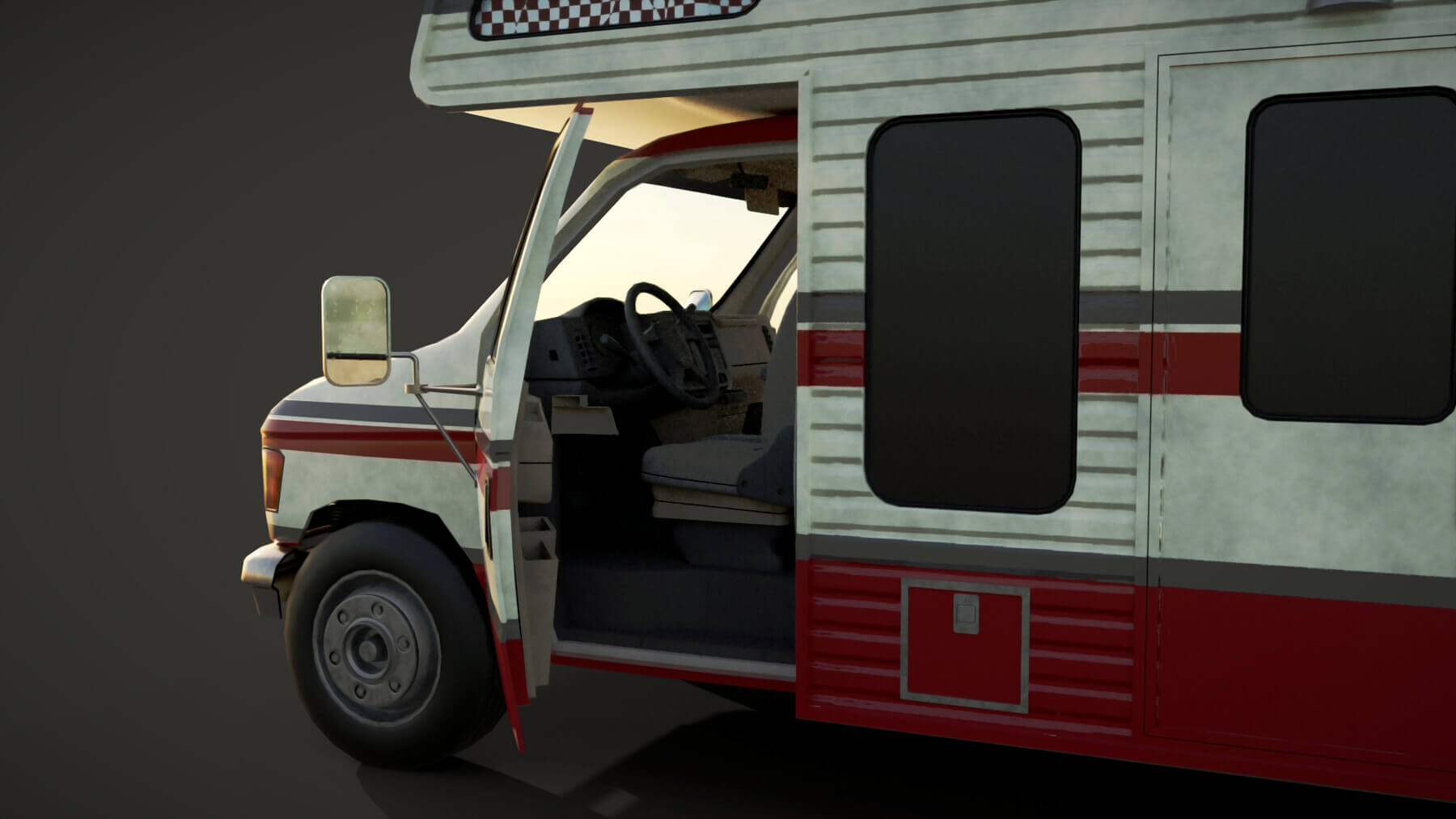 Camper Van Truck - 3D Model by Holy360