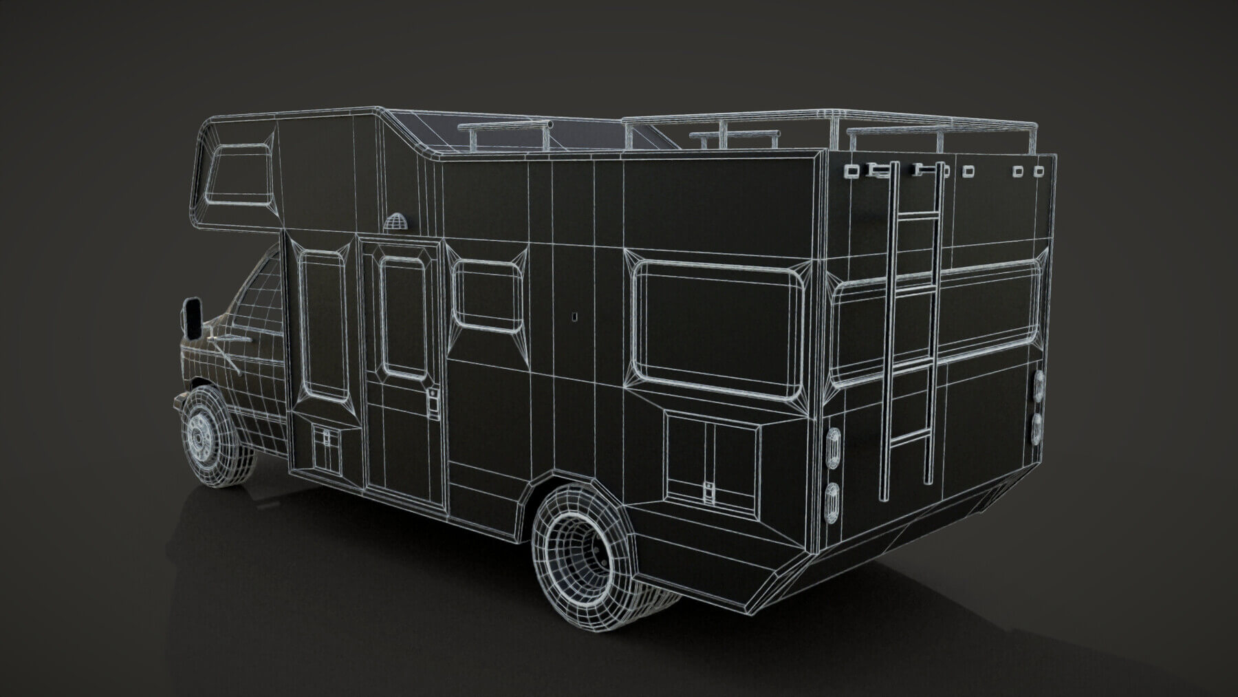 Camper Van Truck - 3D Model by Holy360