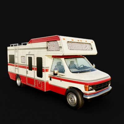 Camper Van Truck - 3D Model by Holy360