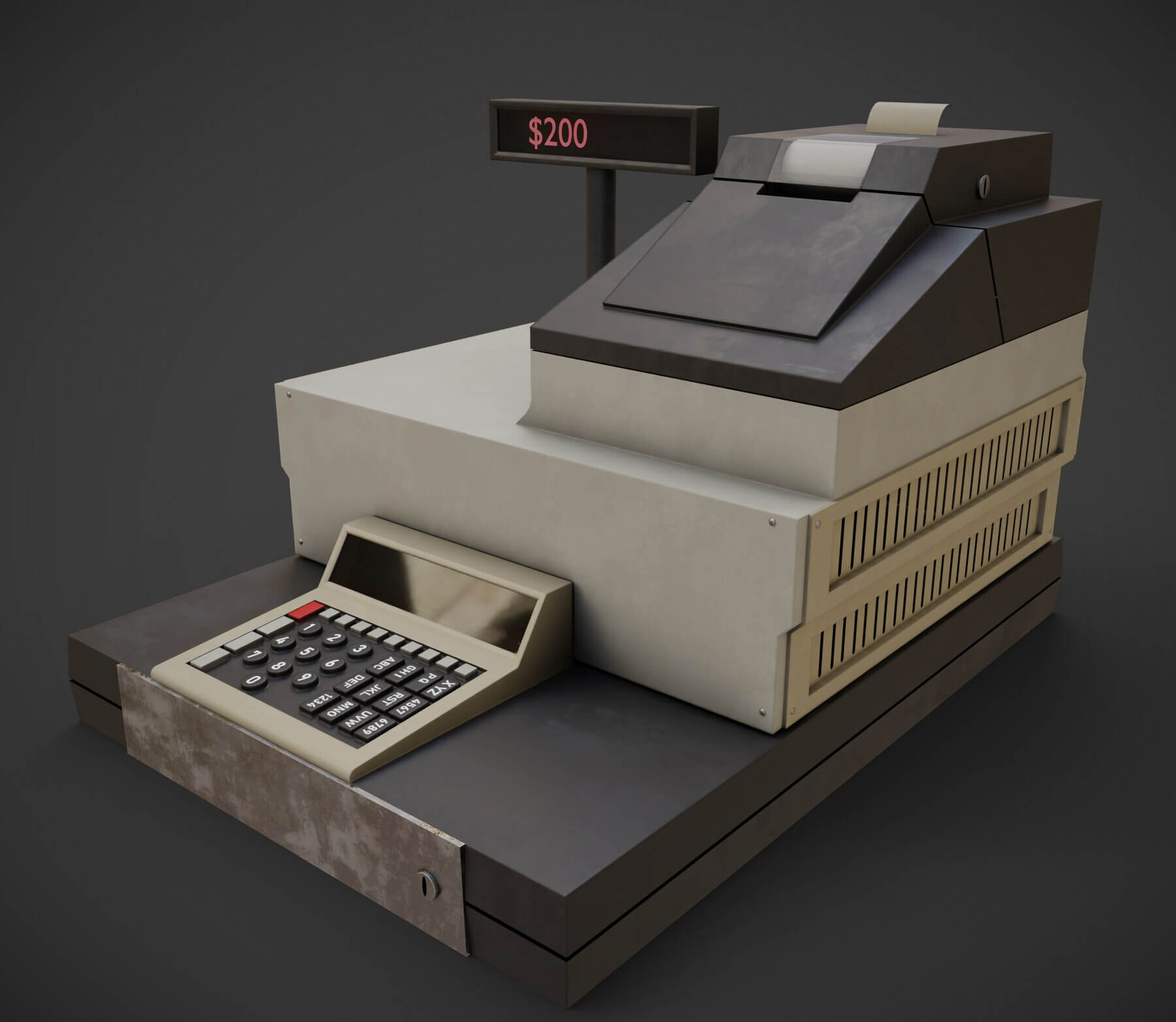 Cash Register Machine - 3D Model by Holy360