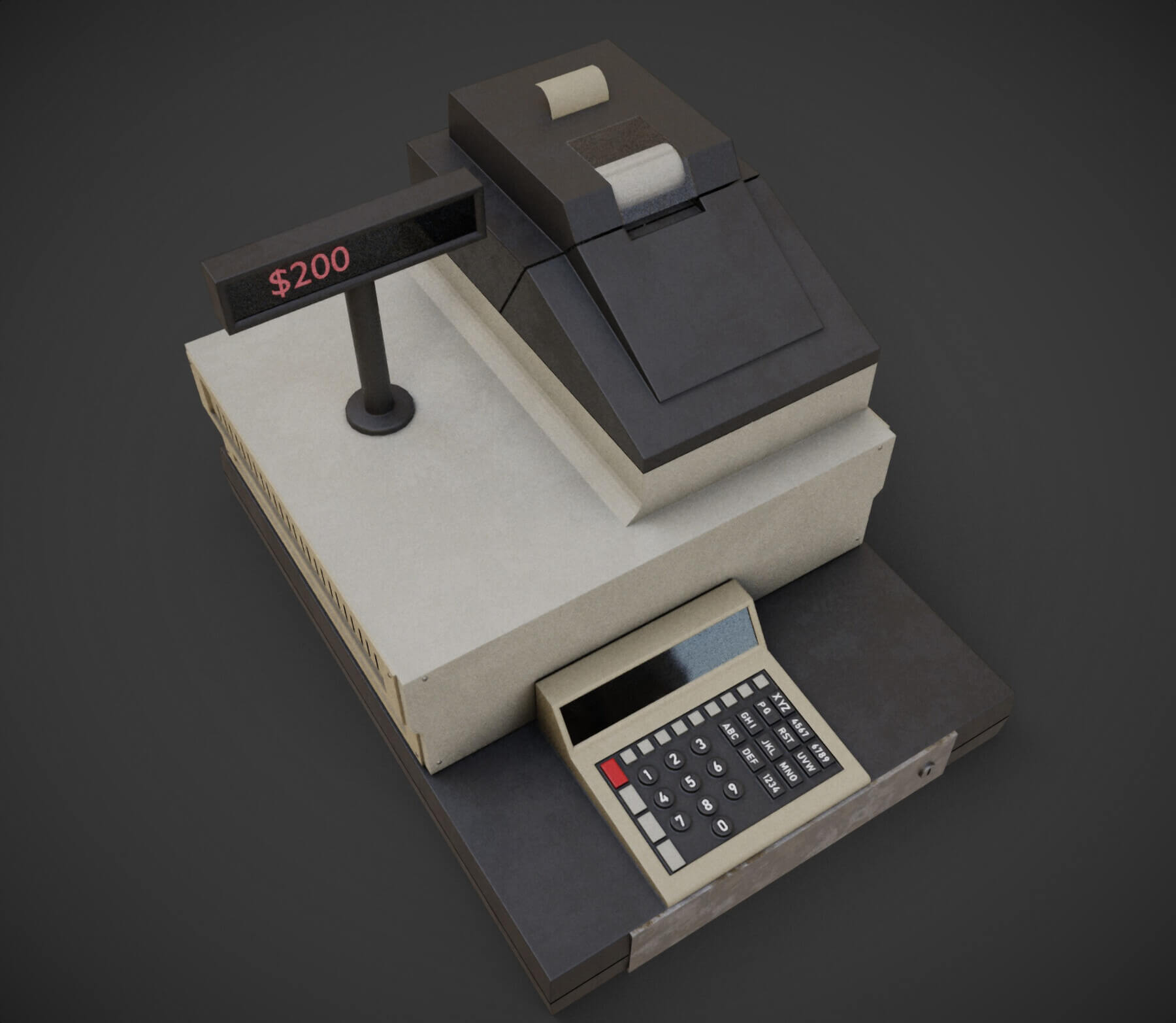 Cash Register Machine - 3D Model by Holy360