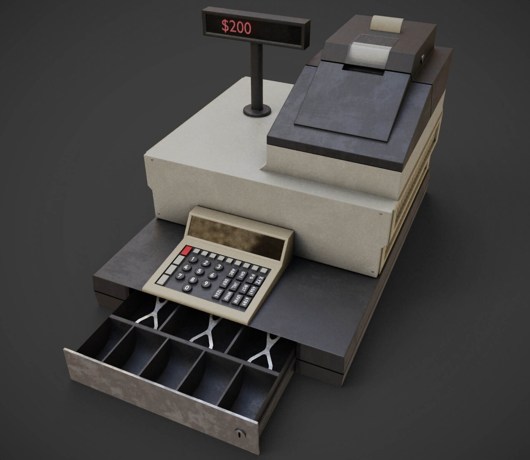 Cash Register Machine - 3D Model by Holy360