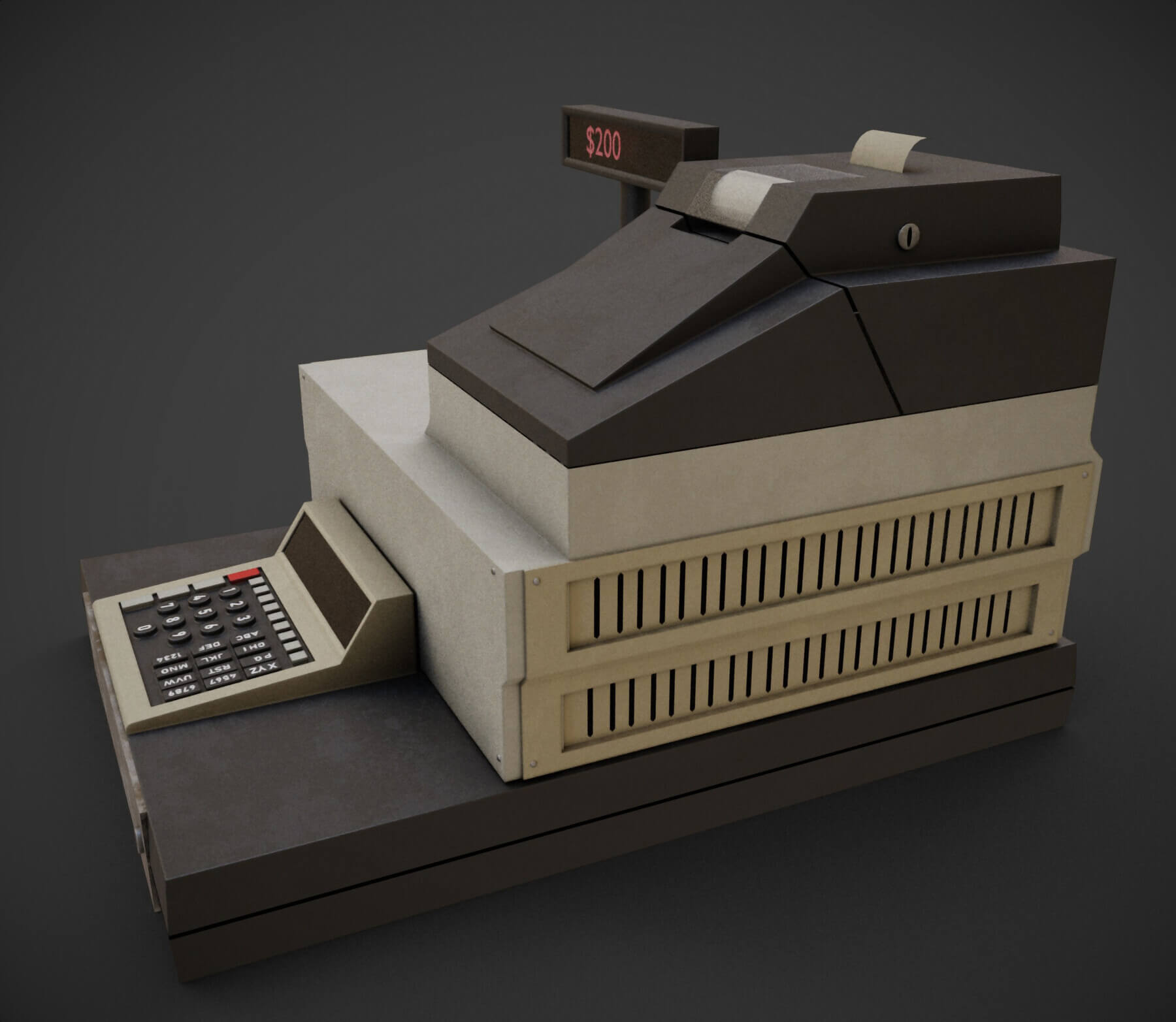 Cash Register Machine - 3D Model by Holy360