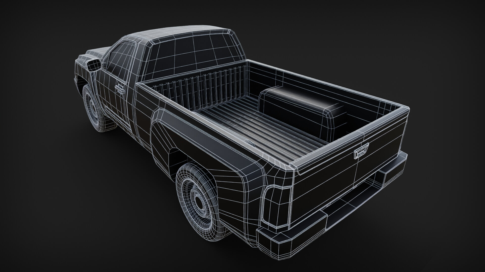 Chevrolet Silverado Pick Up 2008 - 3D Model by Holy360