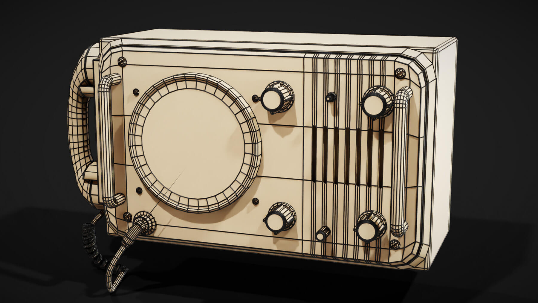 Communications Radio Phone - 3D Model by Holy360