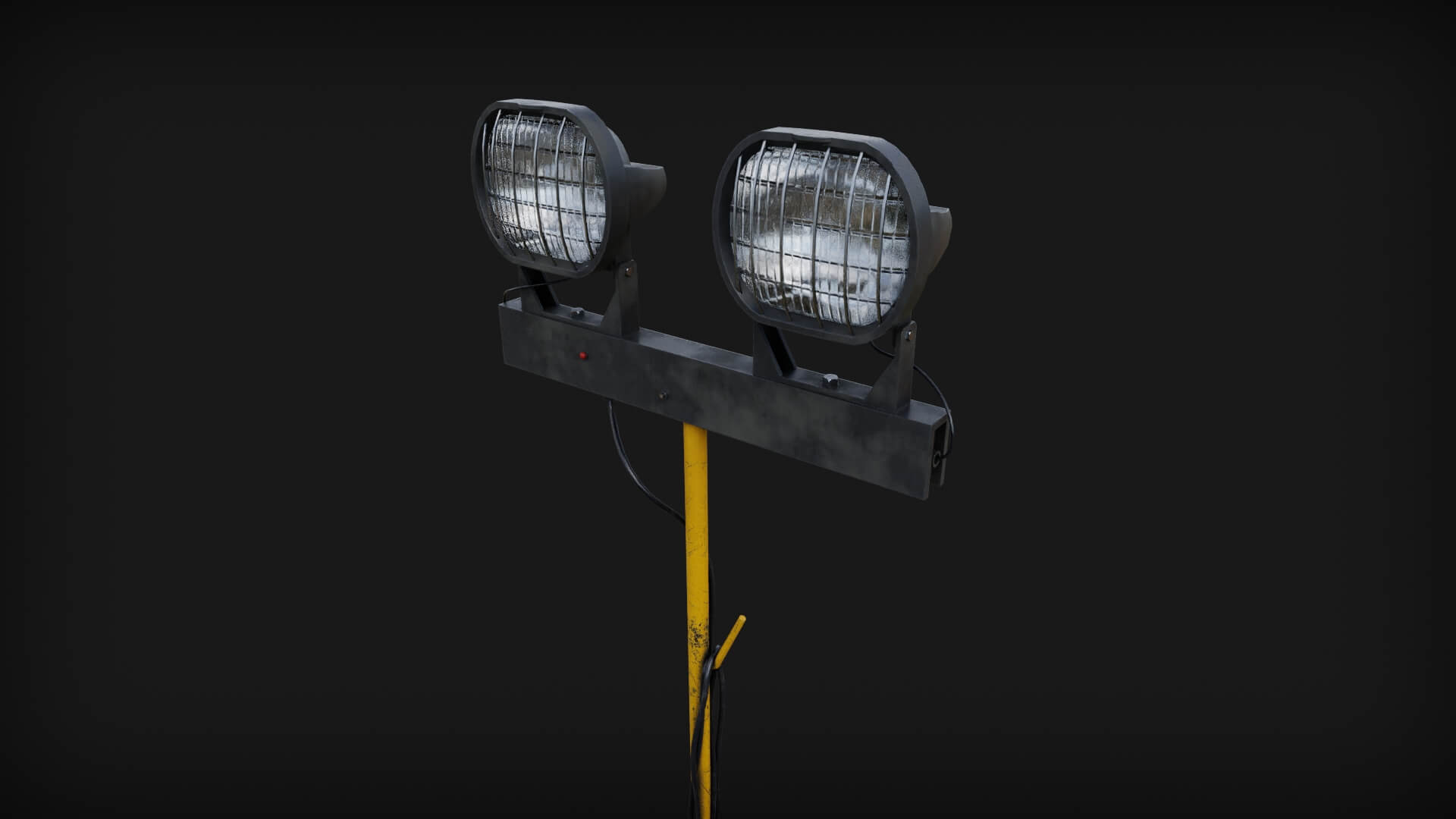 Construction Site Lamp Spotlight - 3D Model by Holy360