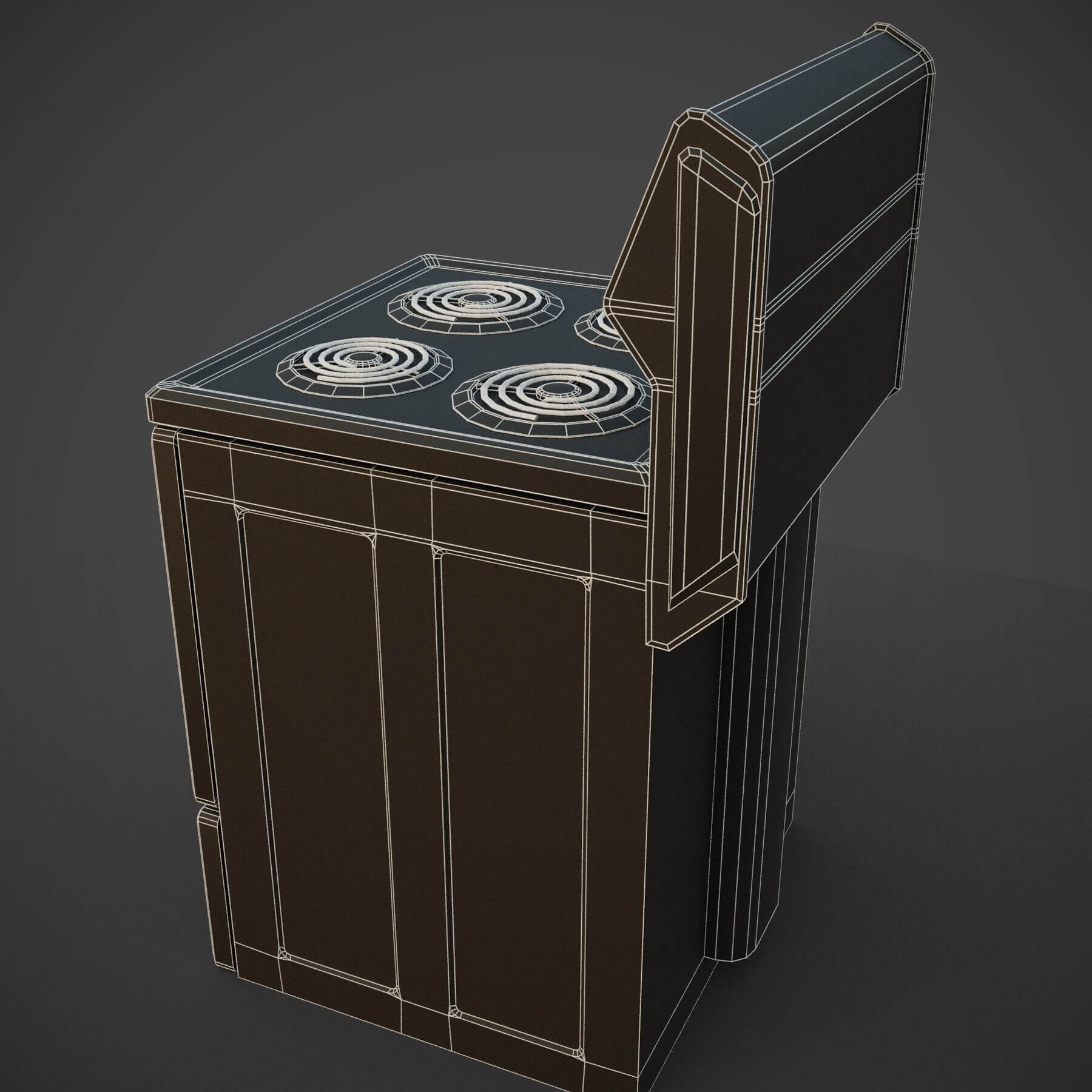 Cooker Stove - 3D Model by Holy360