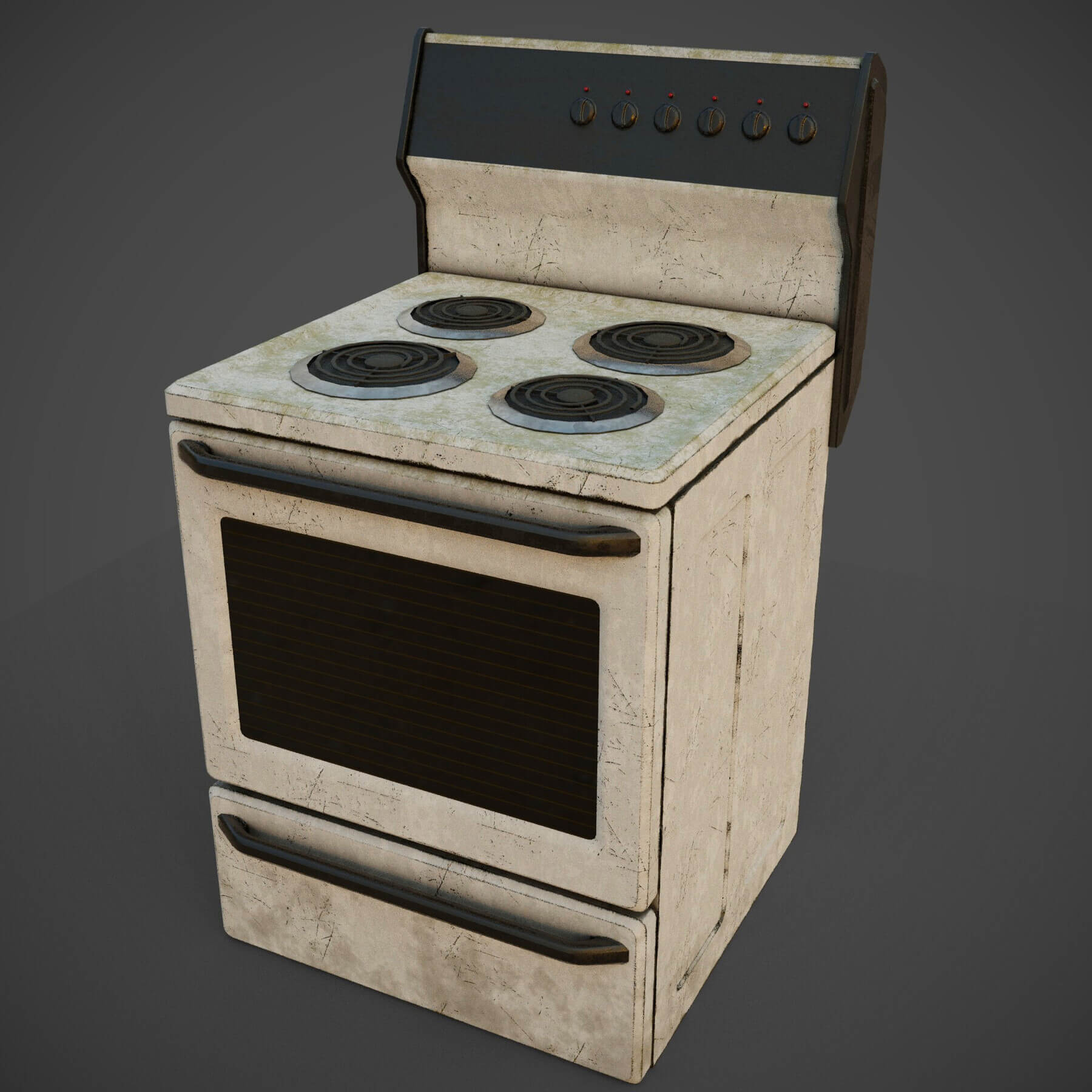 Cooker Stove - 3D Model by Holy360