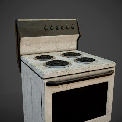 Cooker Stove - 3D Model by Holy360
