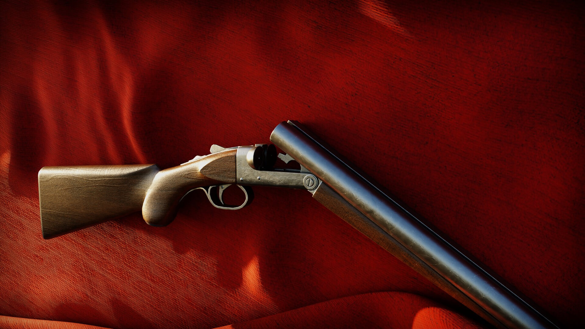 Double Barrel Shotgun - 3D Model by Holy360