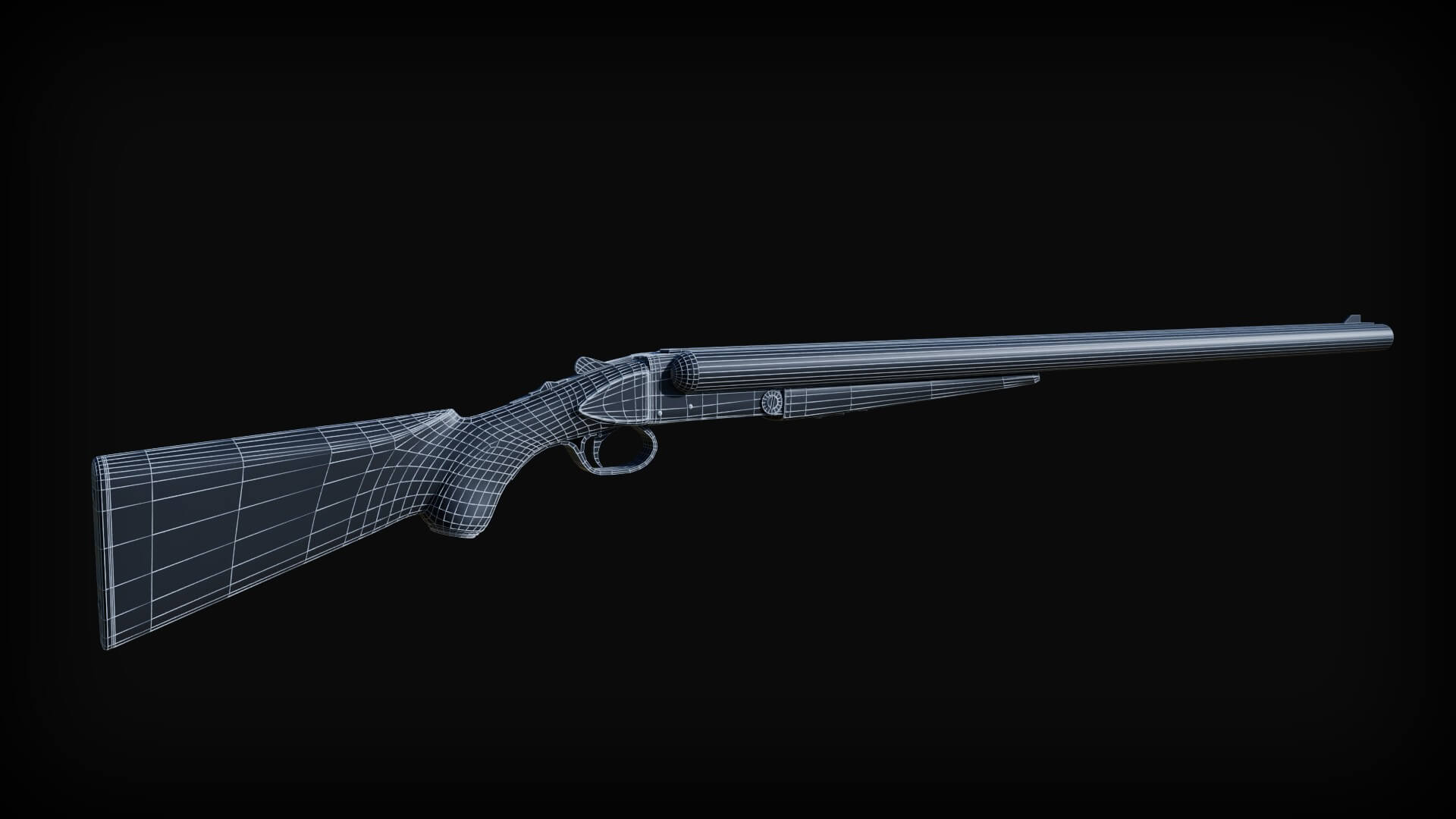 Double Barrel Shotgun - 3D Model by Holy360