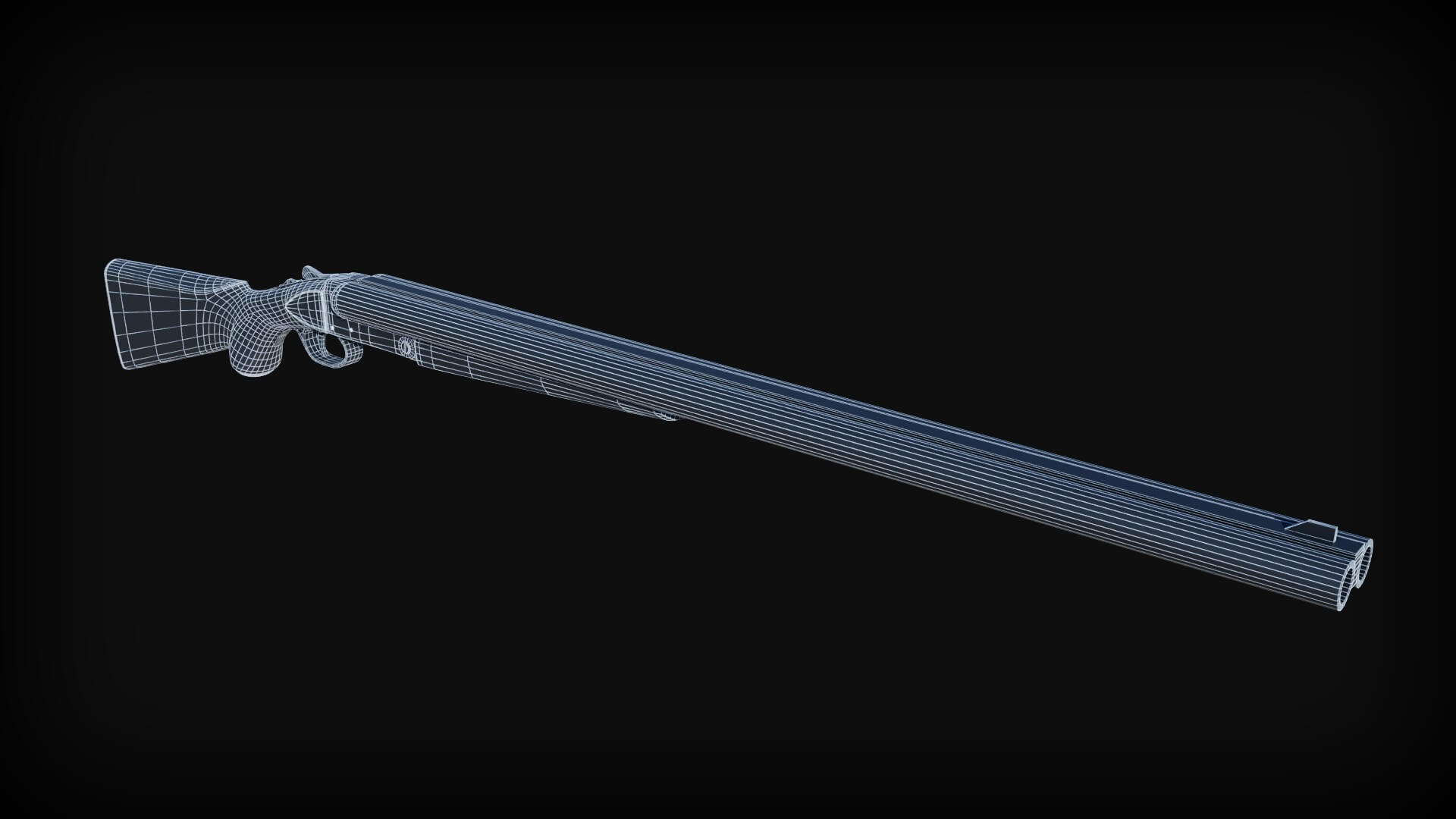 Double Barrel Shotgun - 3D Model by Holy360