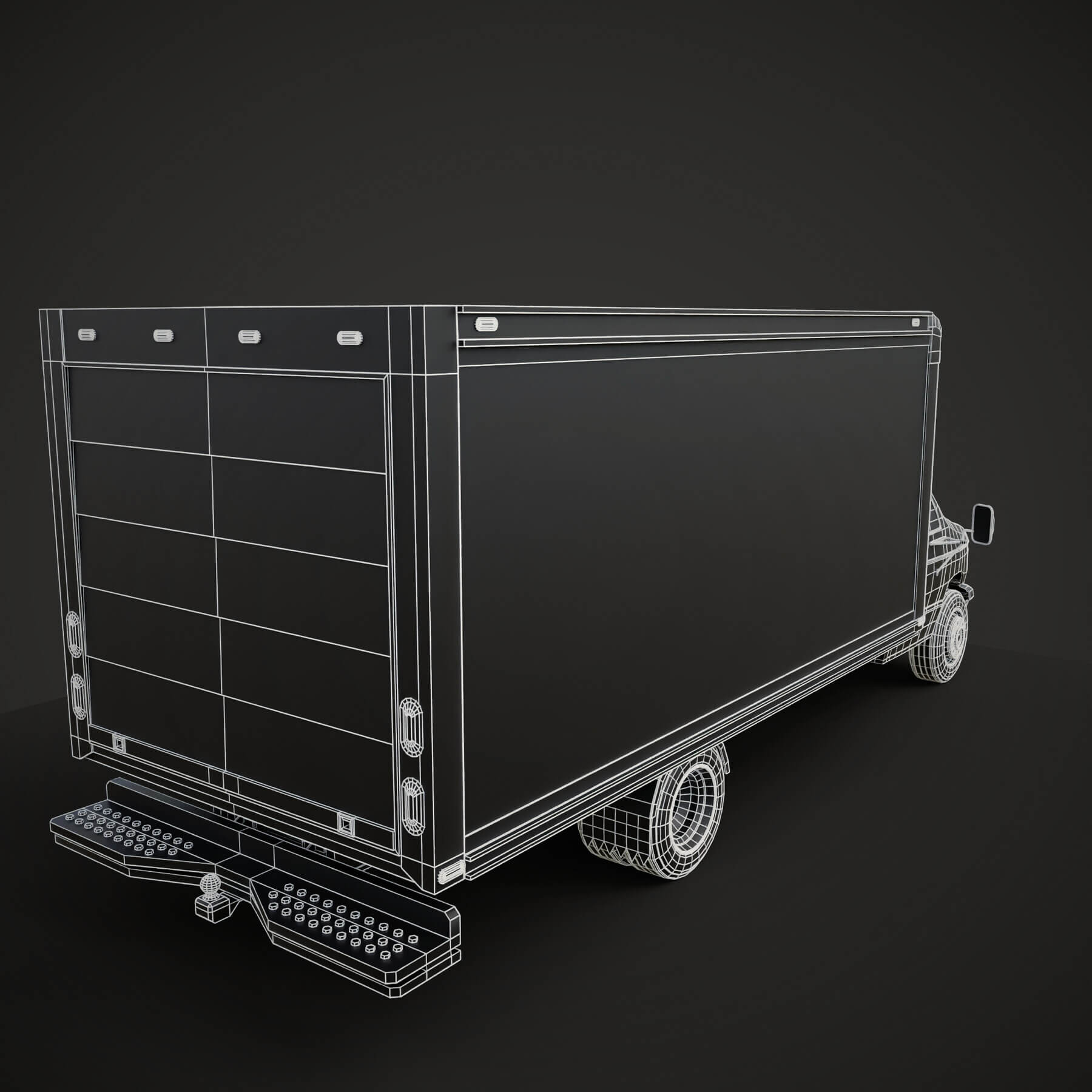 Ford Box Van - 3D Model by Holy360