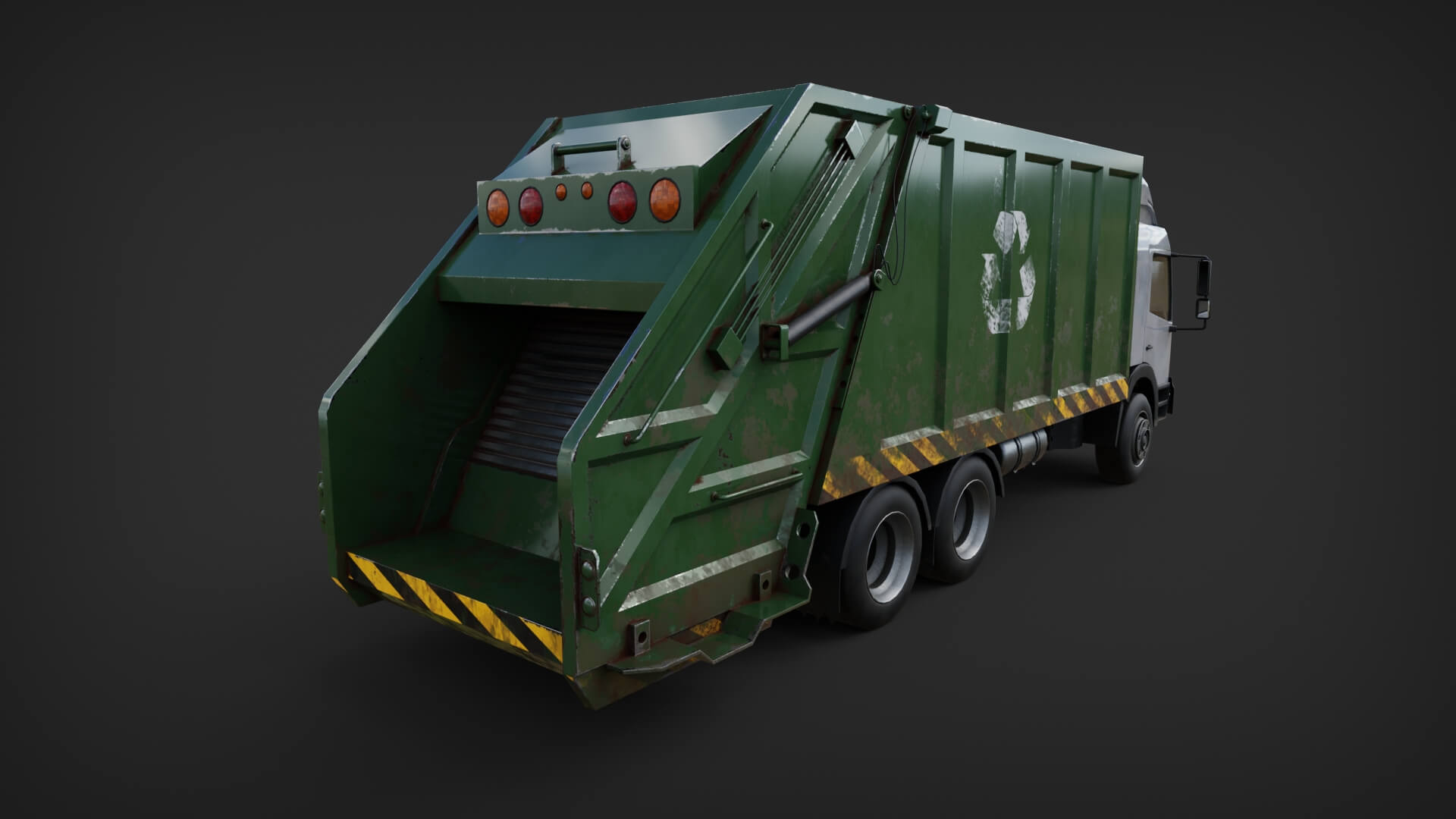 Garbage Truck - 3D Model by Holy360