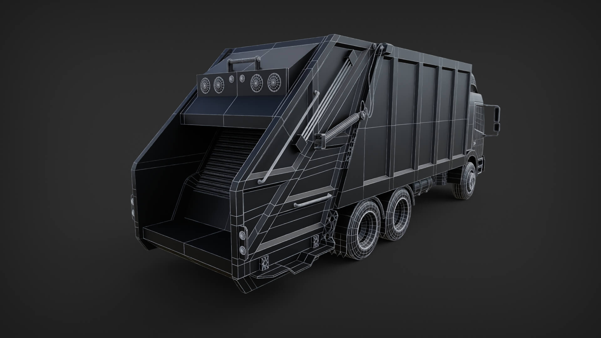 Garbage Truck - 3D Model by Holy360