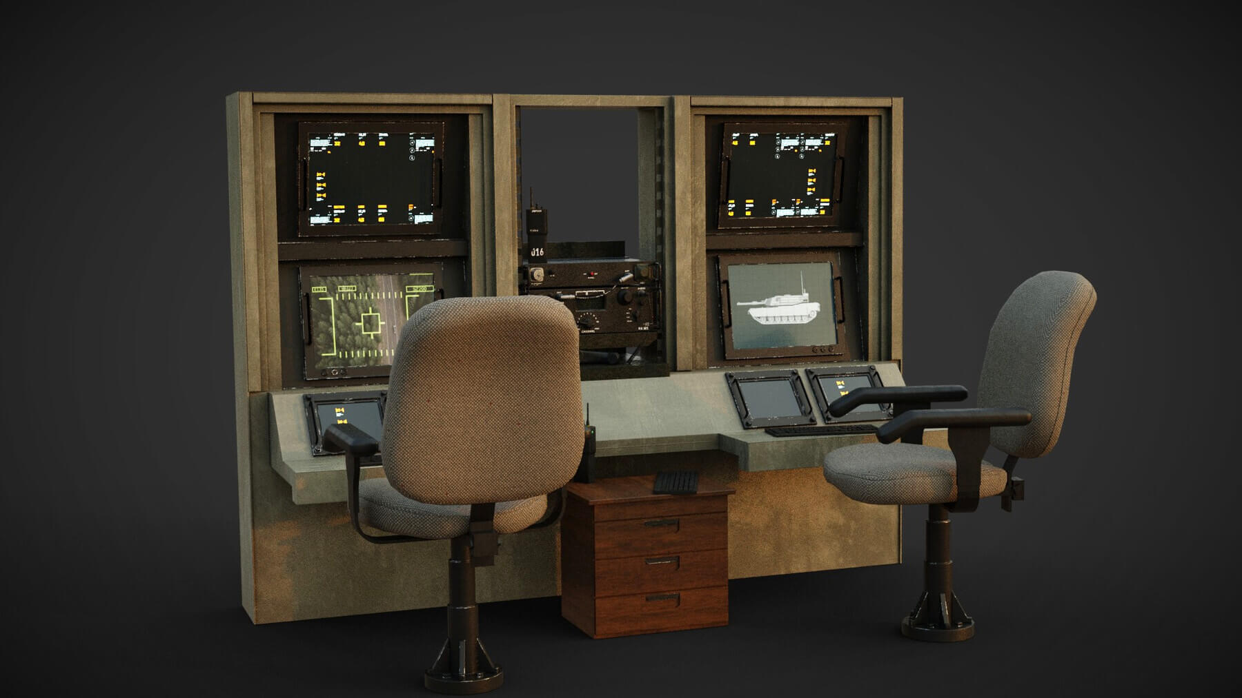 Hud Console Display - 3D Model by Holy360