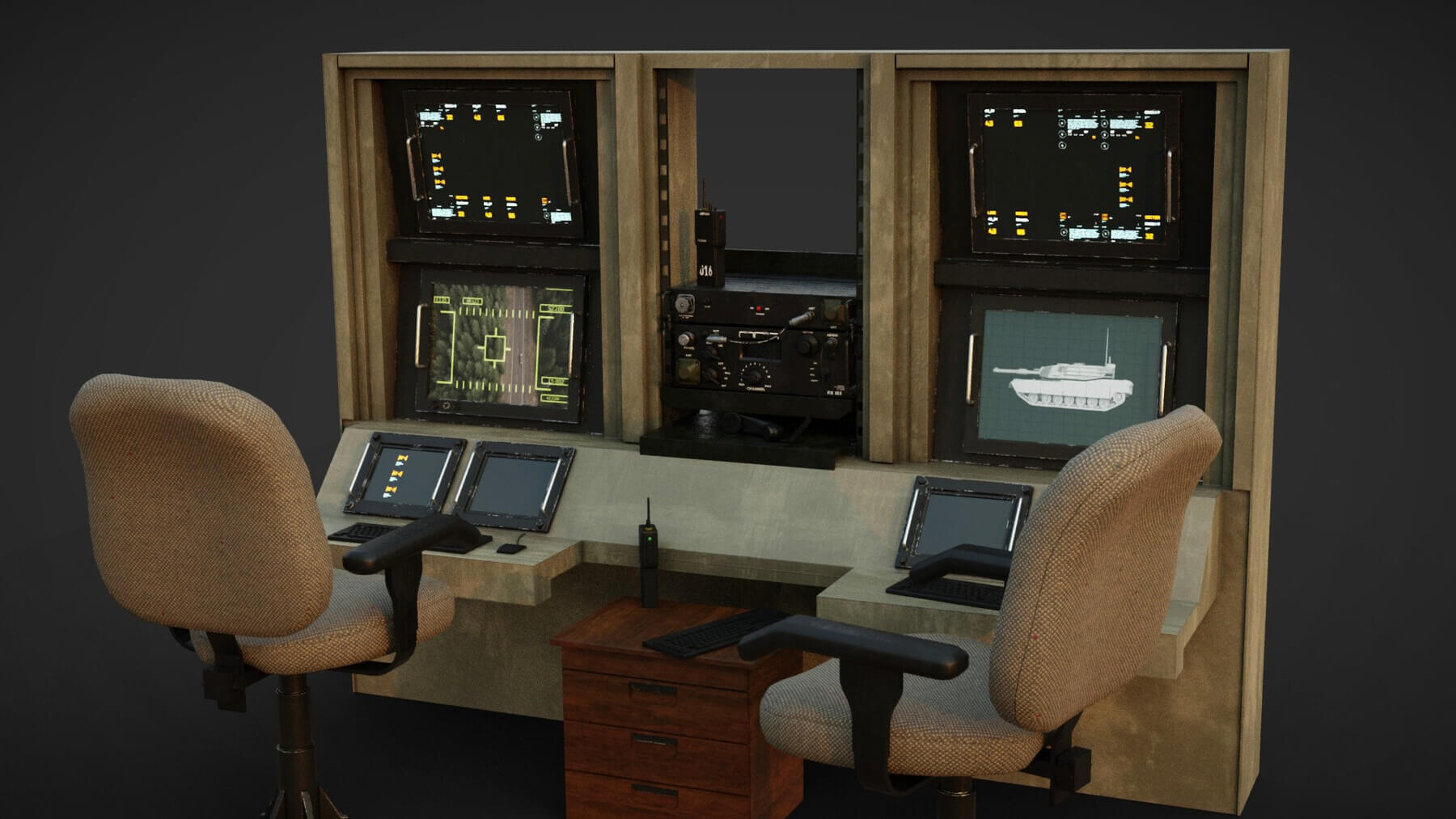 Hud Console Display - 3D Model by Holy360