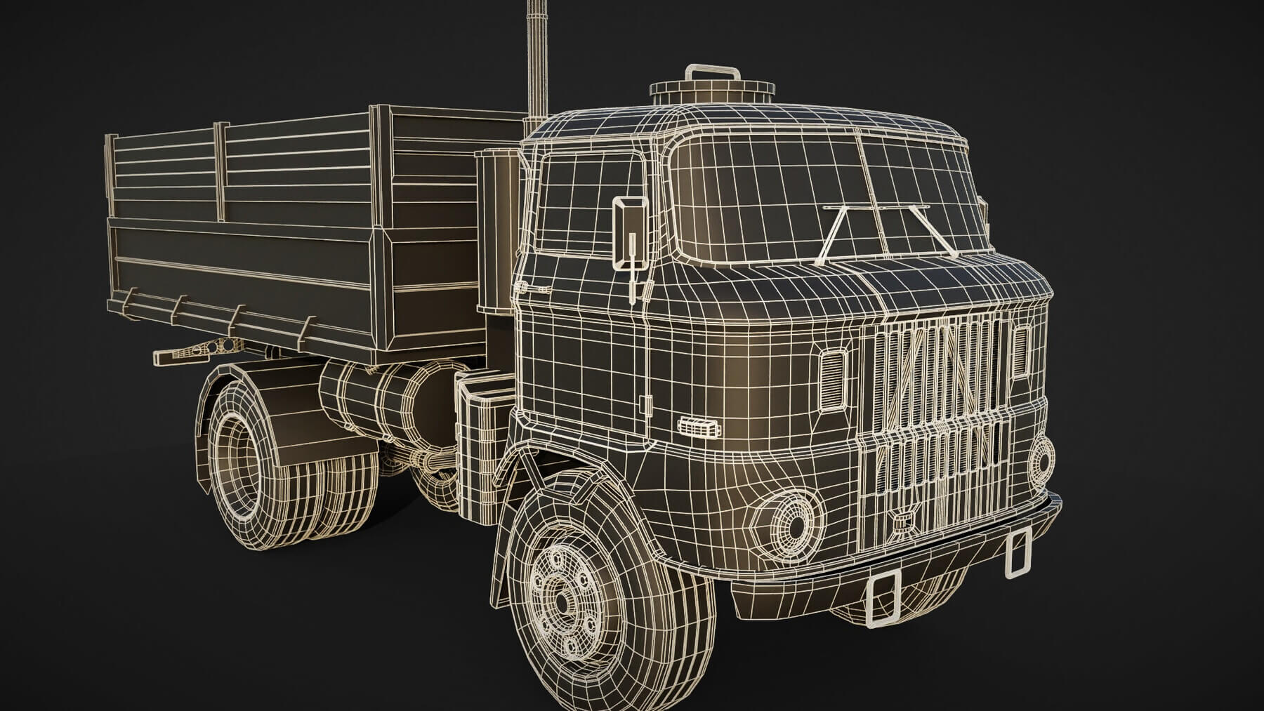 IFA50 Heavy Truck - 3D Model by Holy360