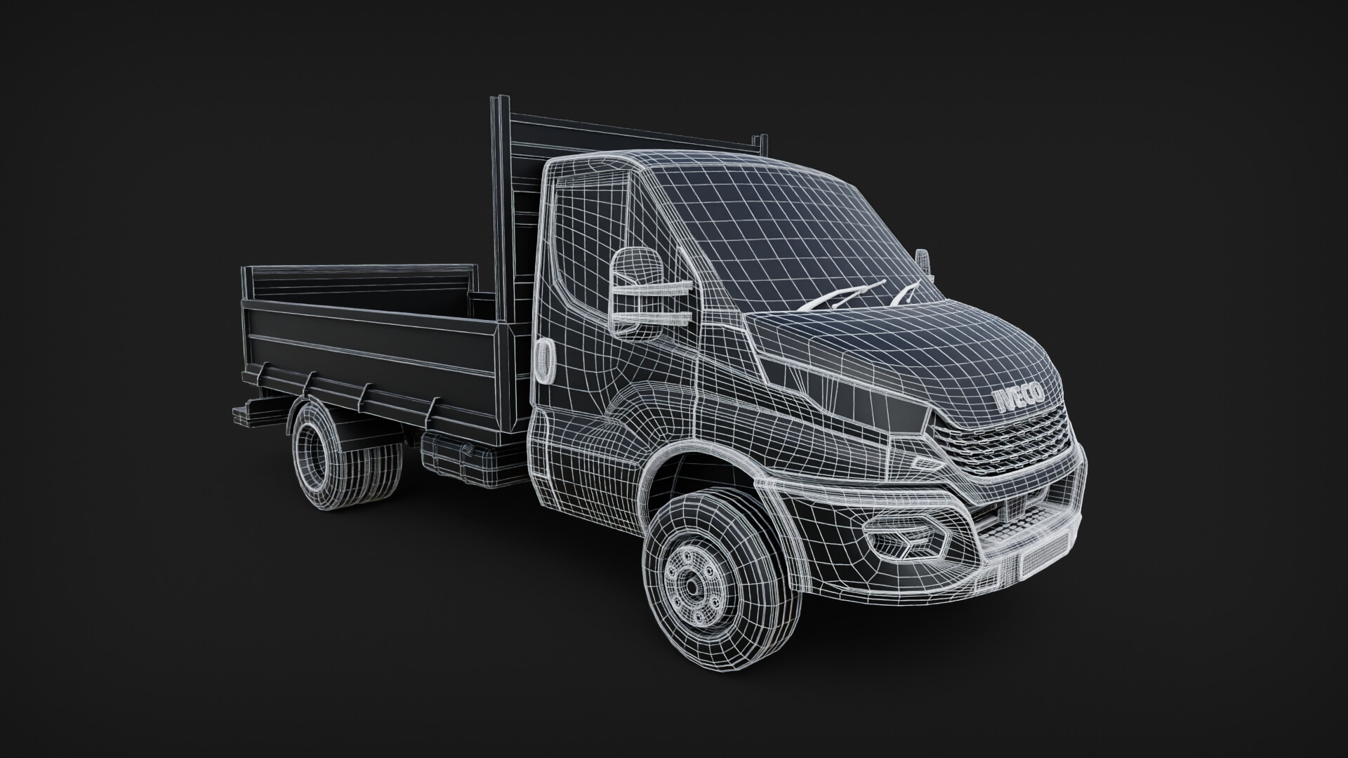 Iveco Daily Pick Up Truck - 3D Model by Holy360