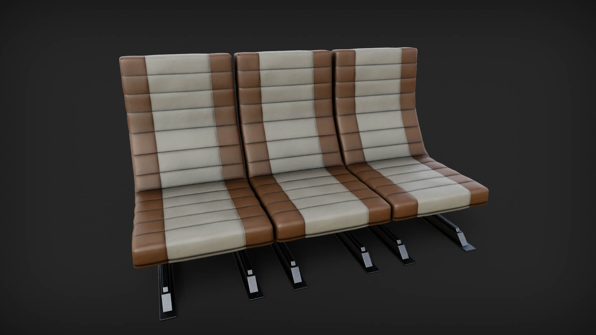 Leather Waiting Chair - 3D Model by Holy360