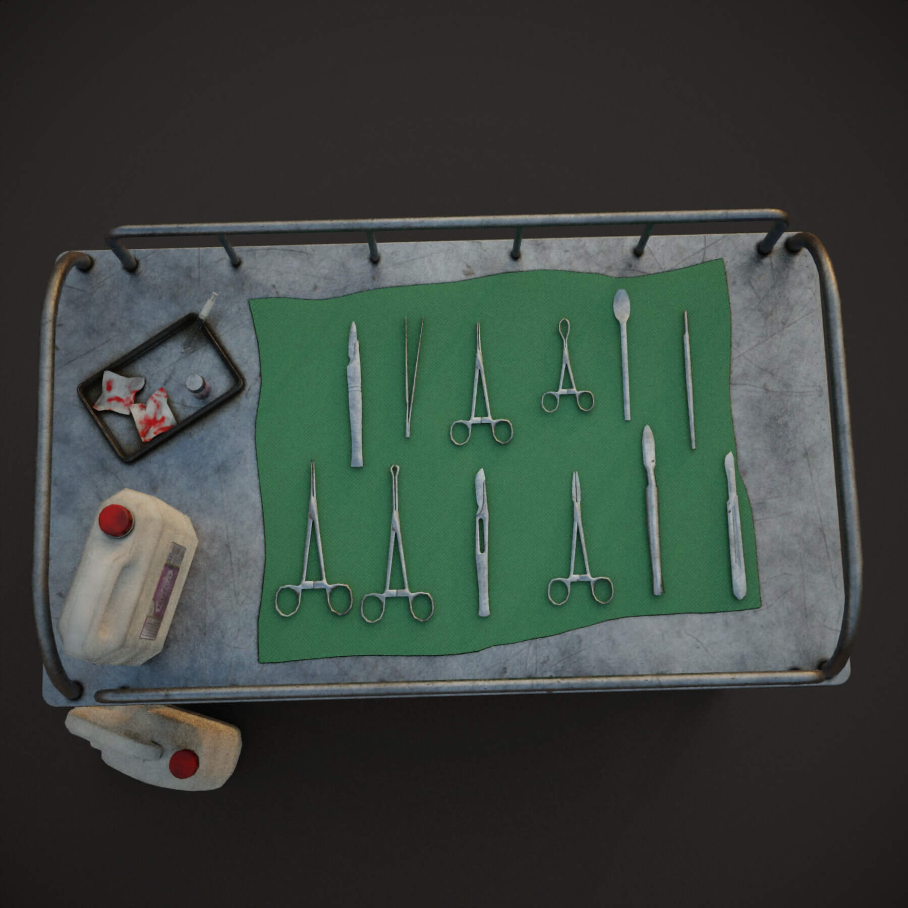 Medical Surgical Equipment Instruments - 3D Model by Holy360