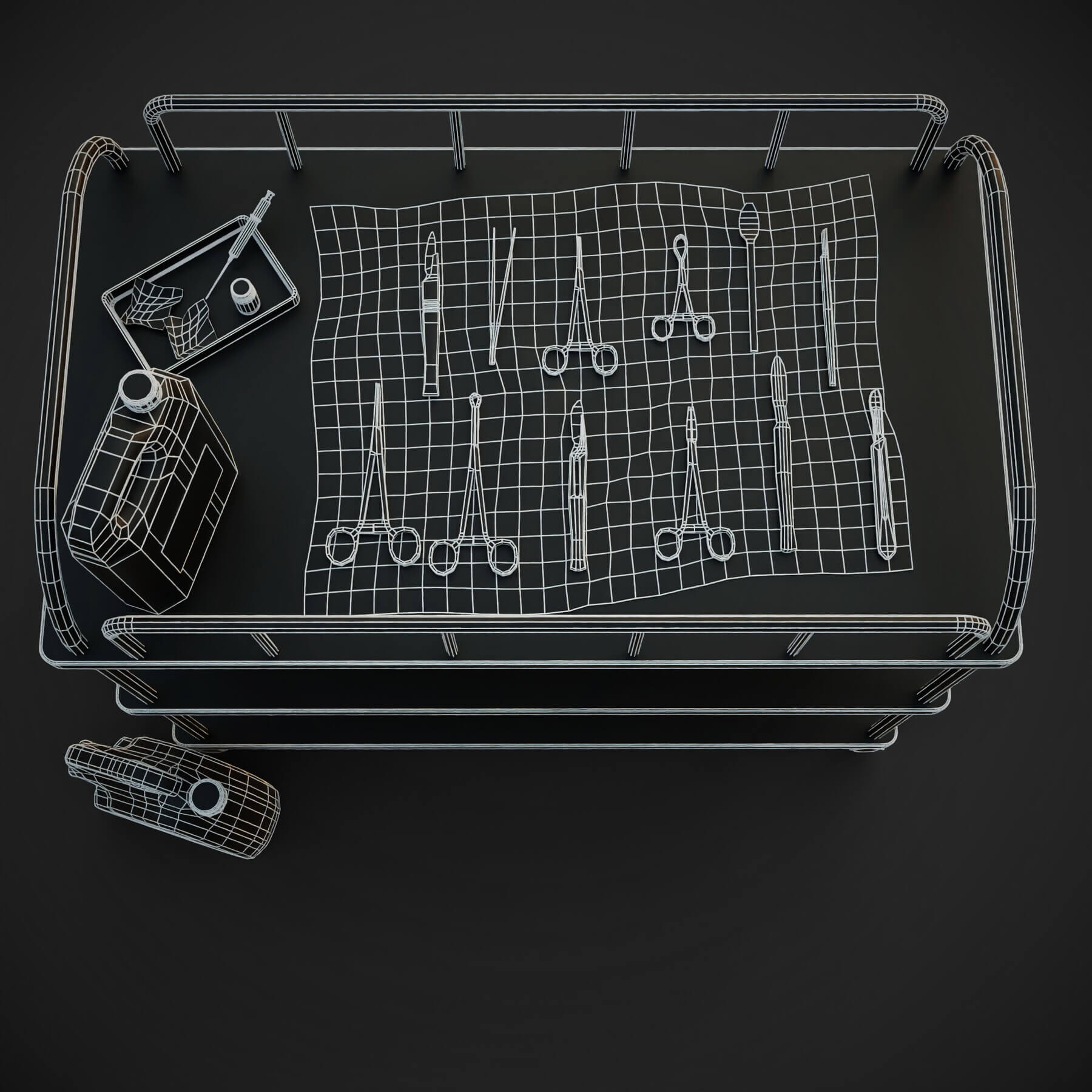 Medical Surgical Equipment Instruments - 3D Model by Holy360