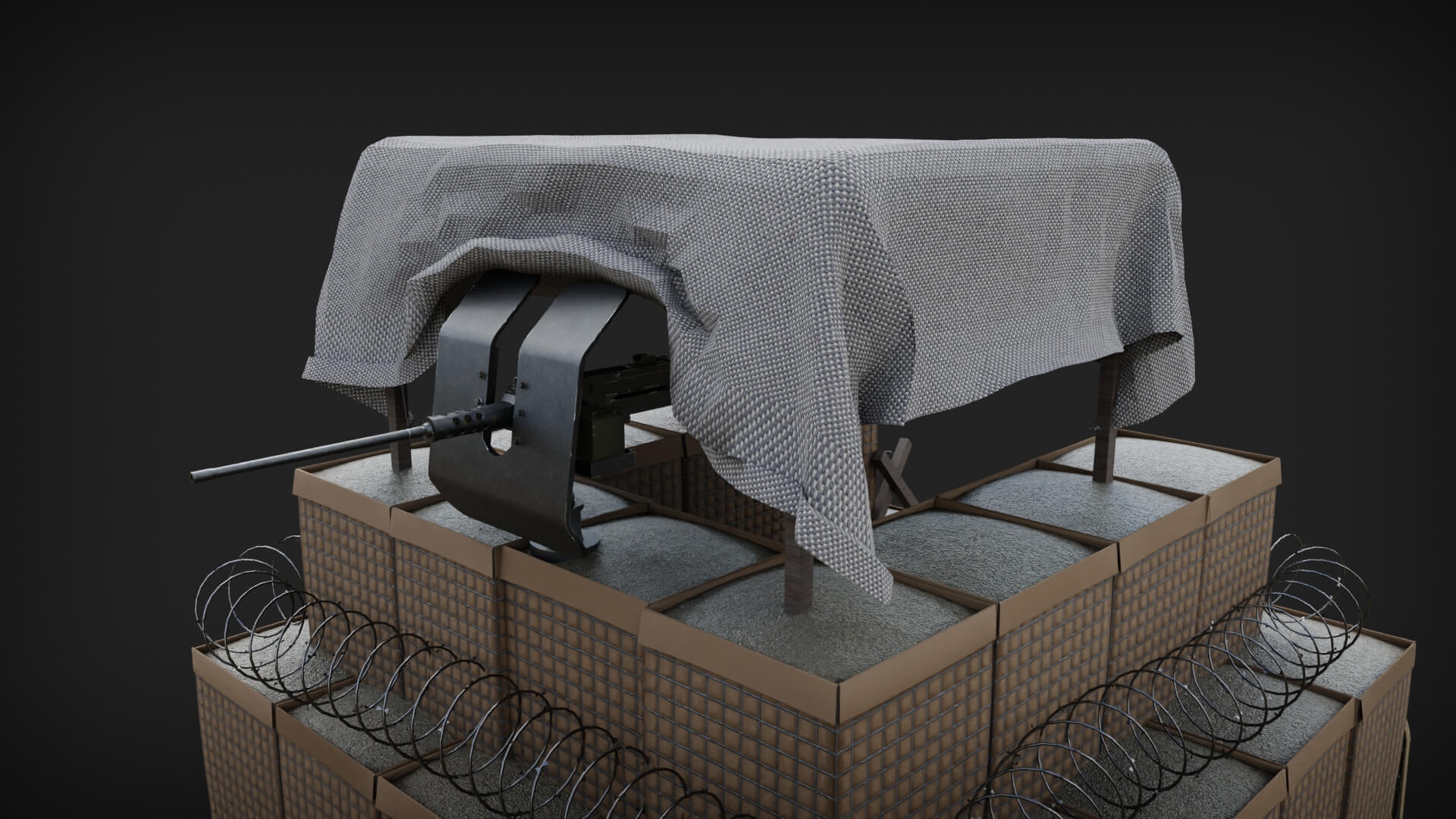 Military Post Structure - 3D Model by Holy360