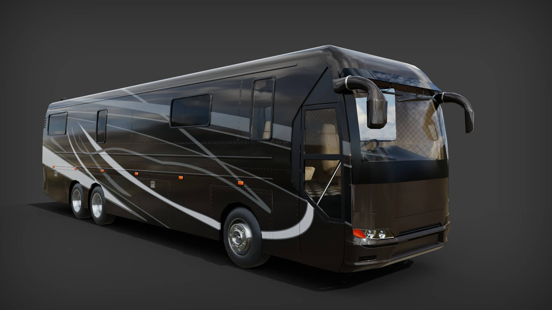 Motorhome With Interior - 3D Model by Holy360