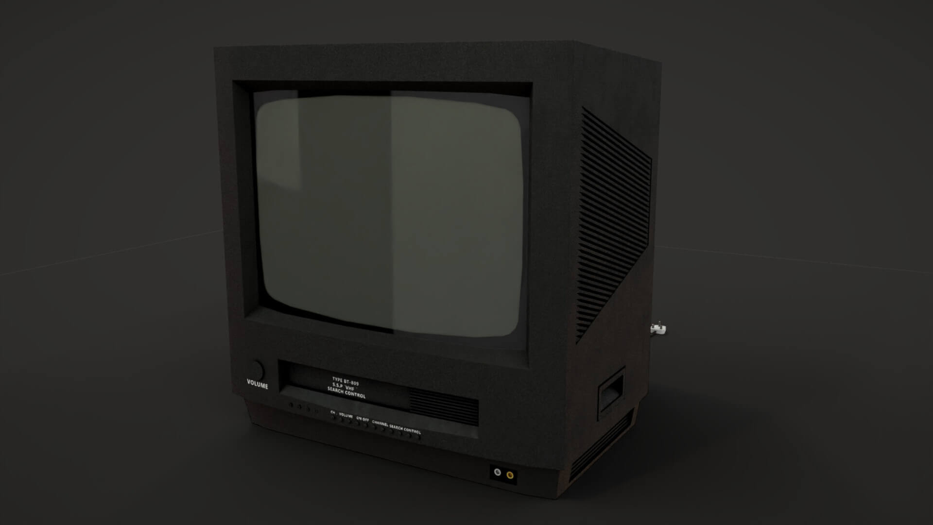 Old CRT Television - 3D Model by Holy360