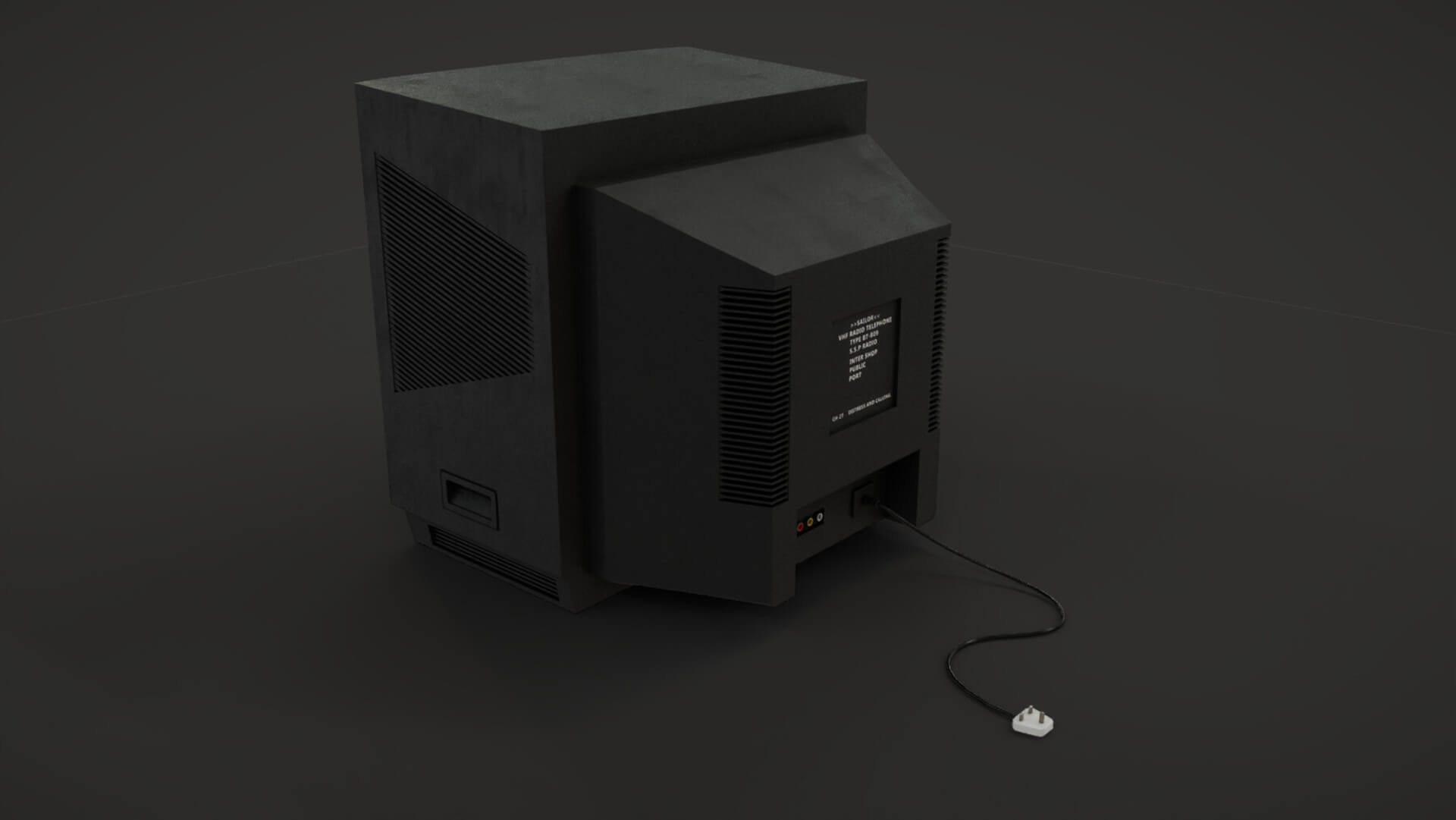 Old CRT Television - 3D Model by Holy360