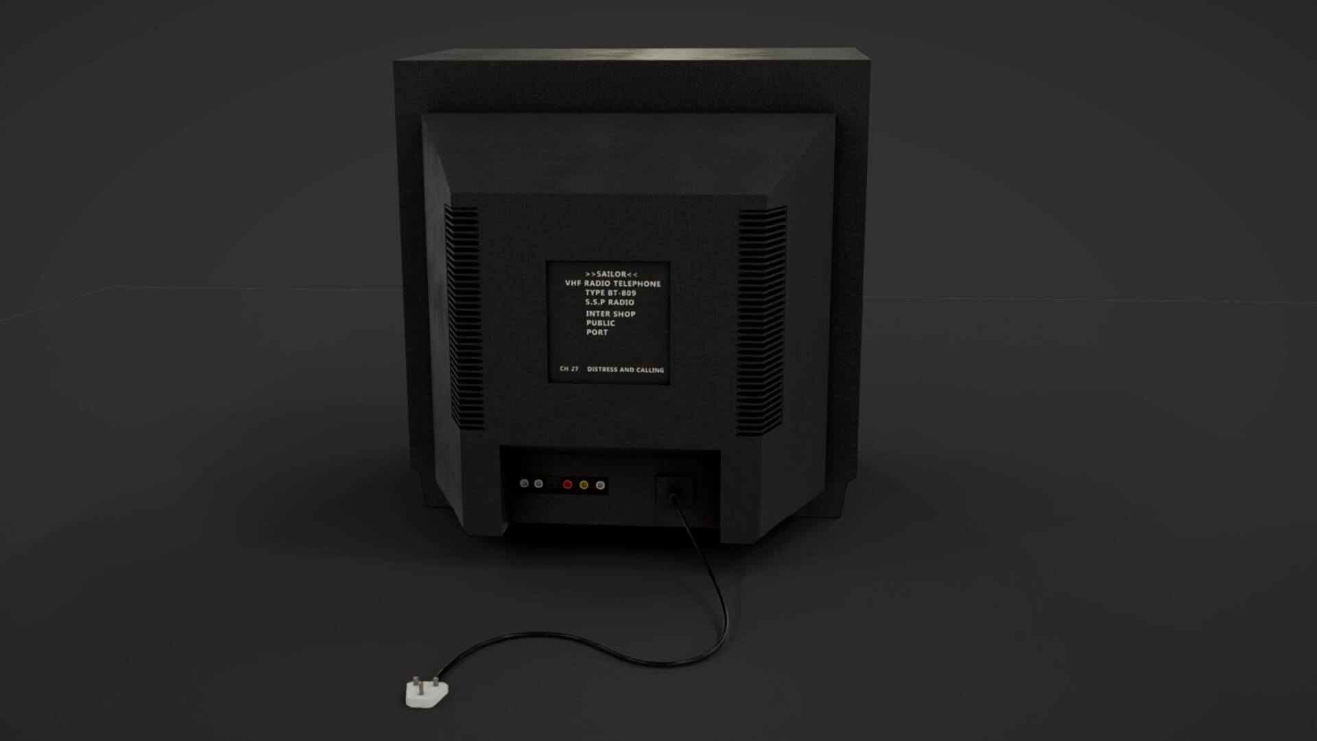 Old CRT Television - 3D Model by Holy360