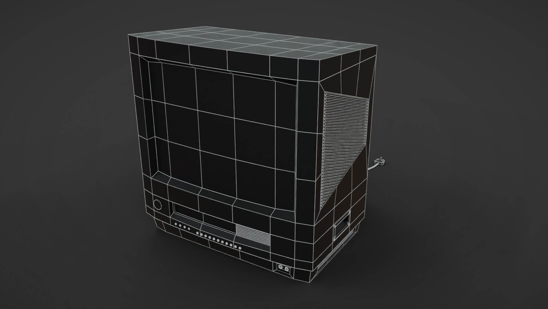 Old CRT Television - 3D Model by Holy360