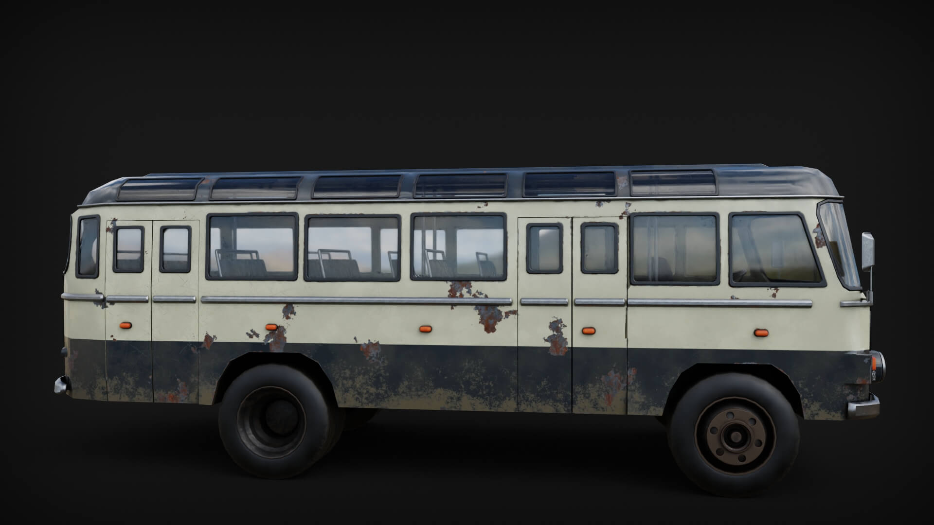 Old Soviet Bus - 3D Model by Holy360