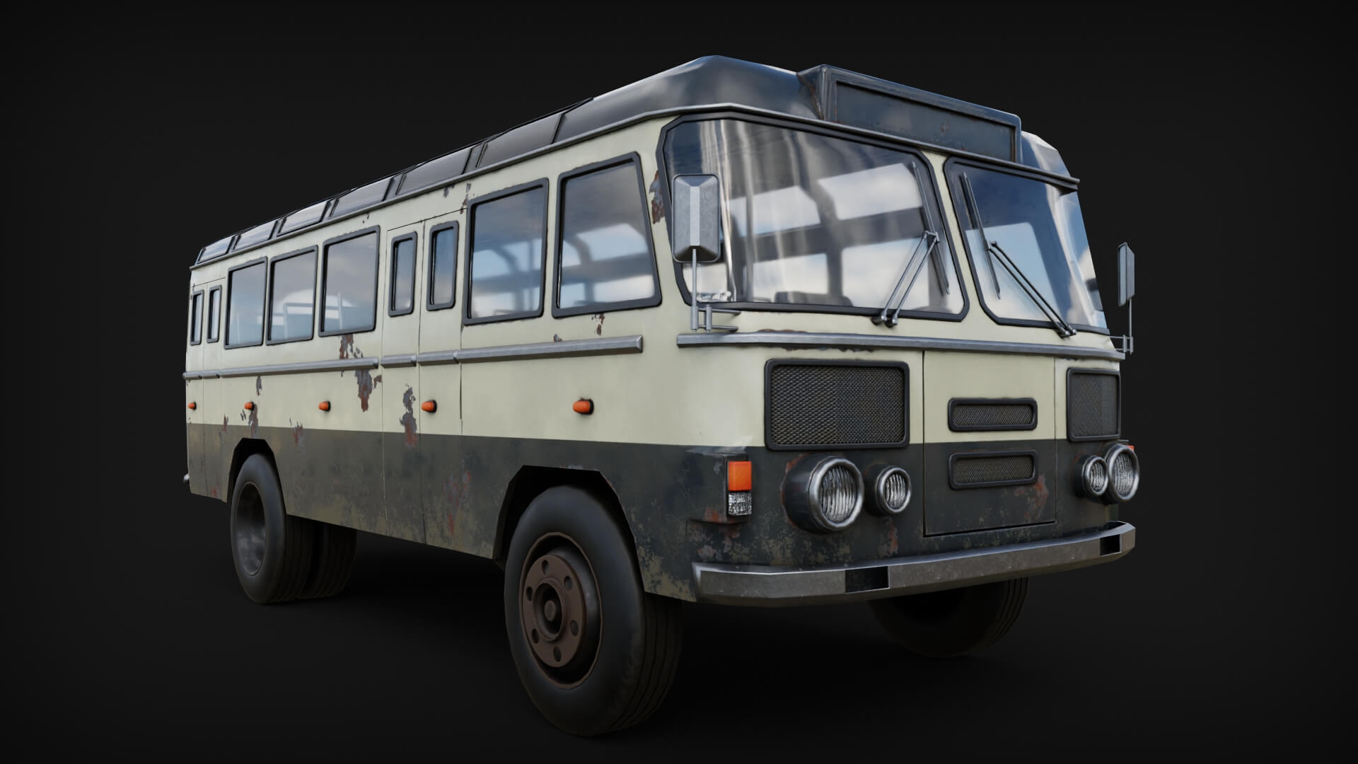 Old Soviet Bus - 3D Model by Holy360