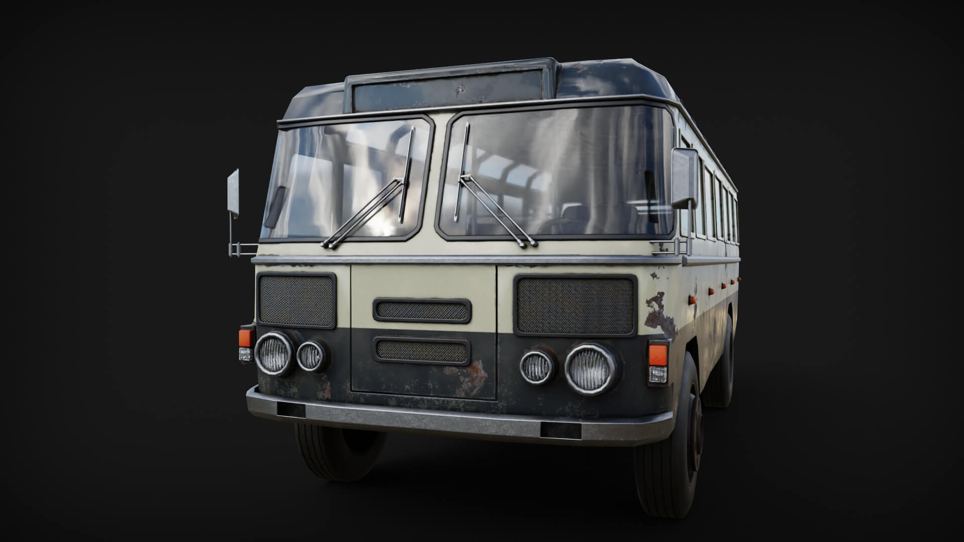 Old Soviet Bus - 3D Model by Holy360