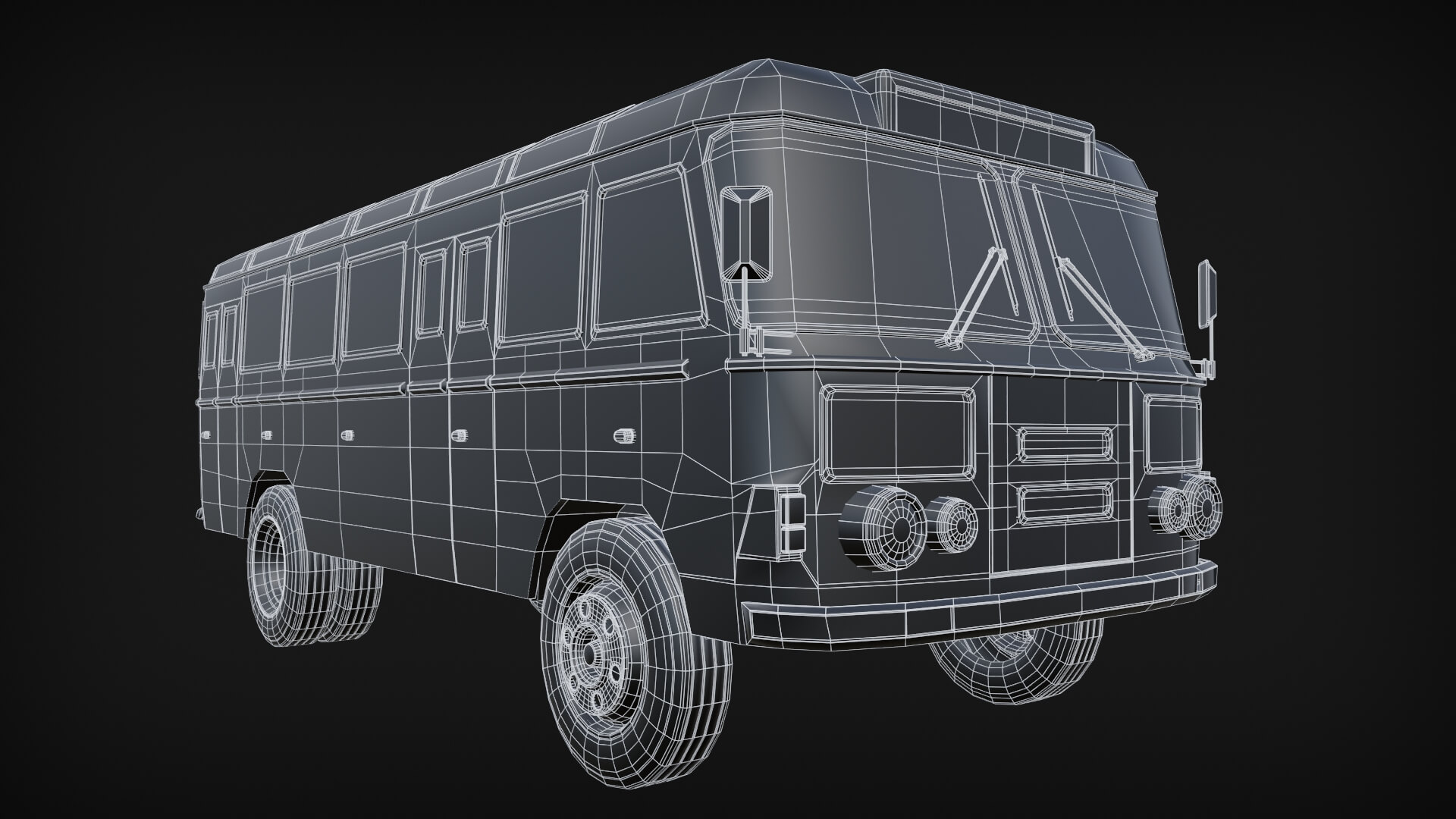 Old Soviet Bus - 3D Model by Holy360