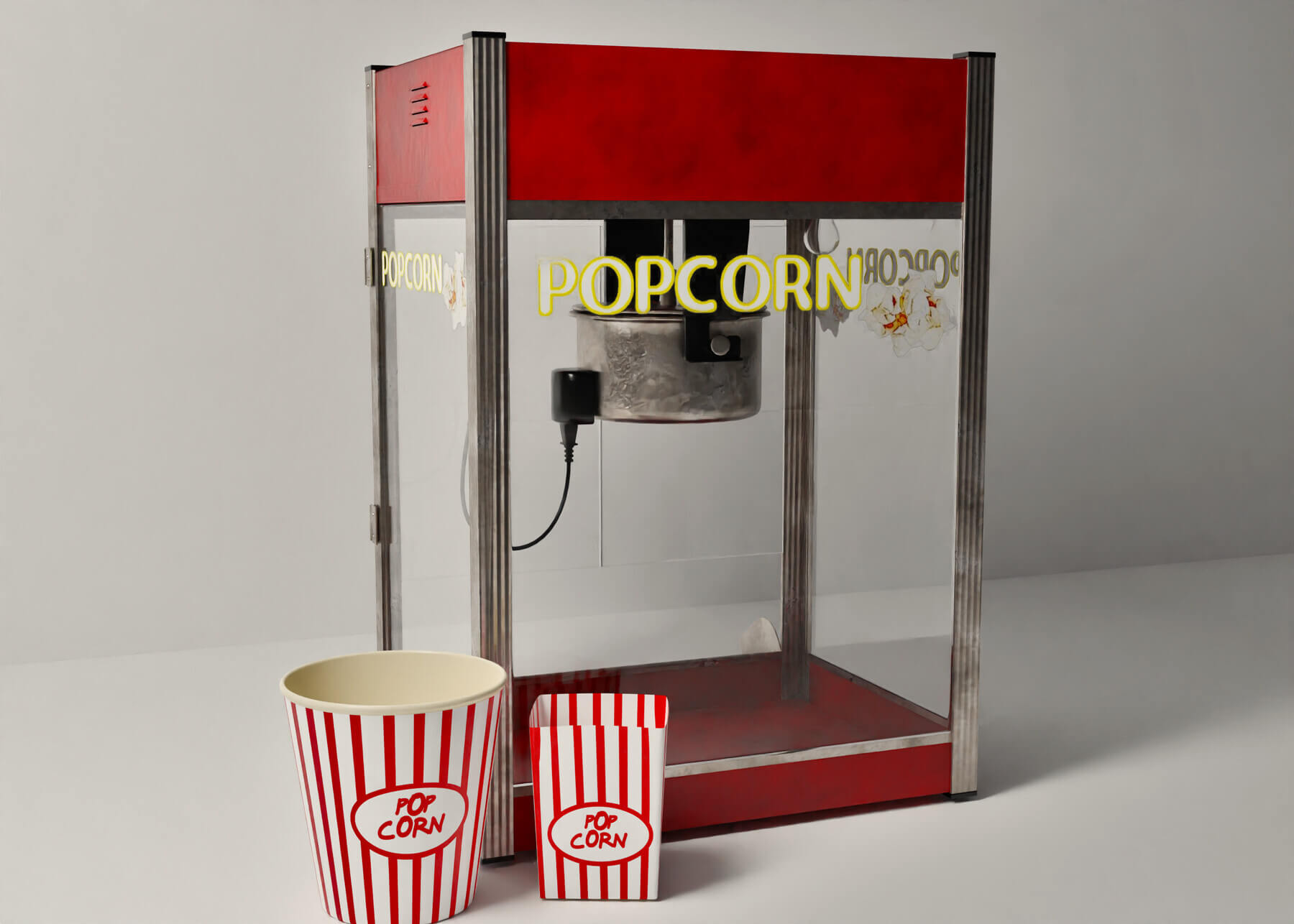 Popcorn Machine - 3D Model by Holy360