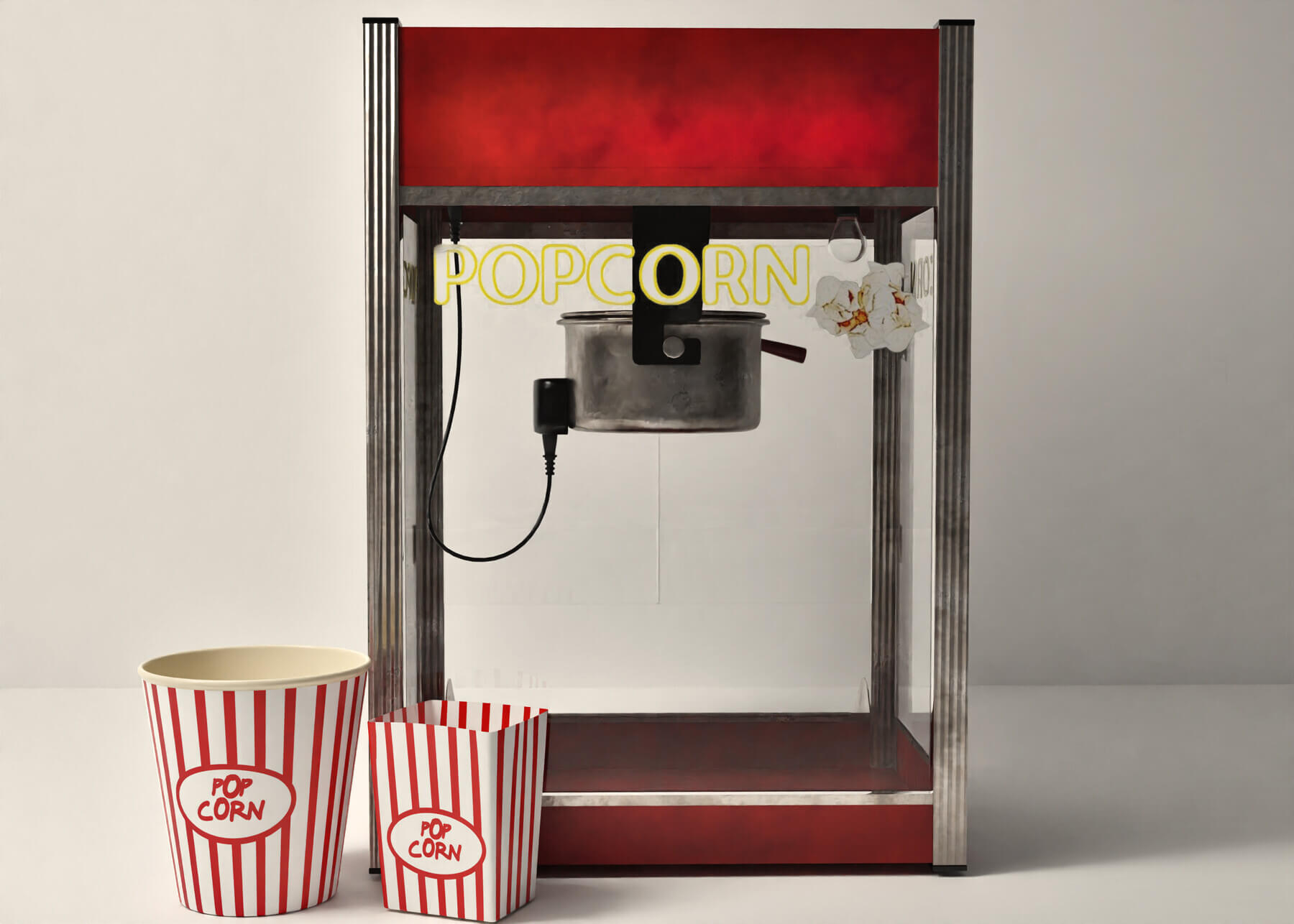 Popcorn Machine - 3D Model by Holy360