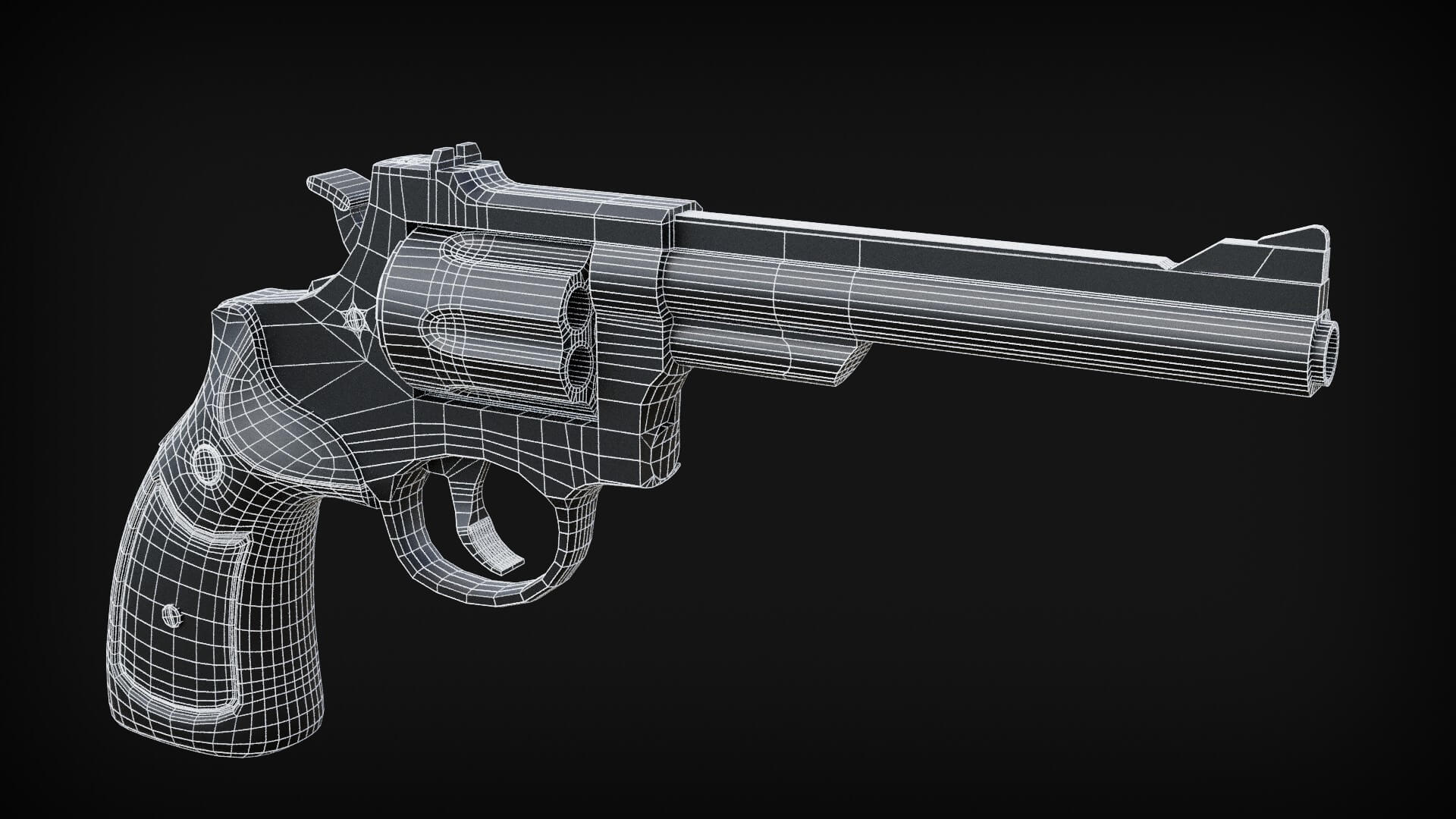 Revolver - 3D Model by Holy360
