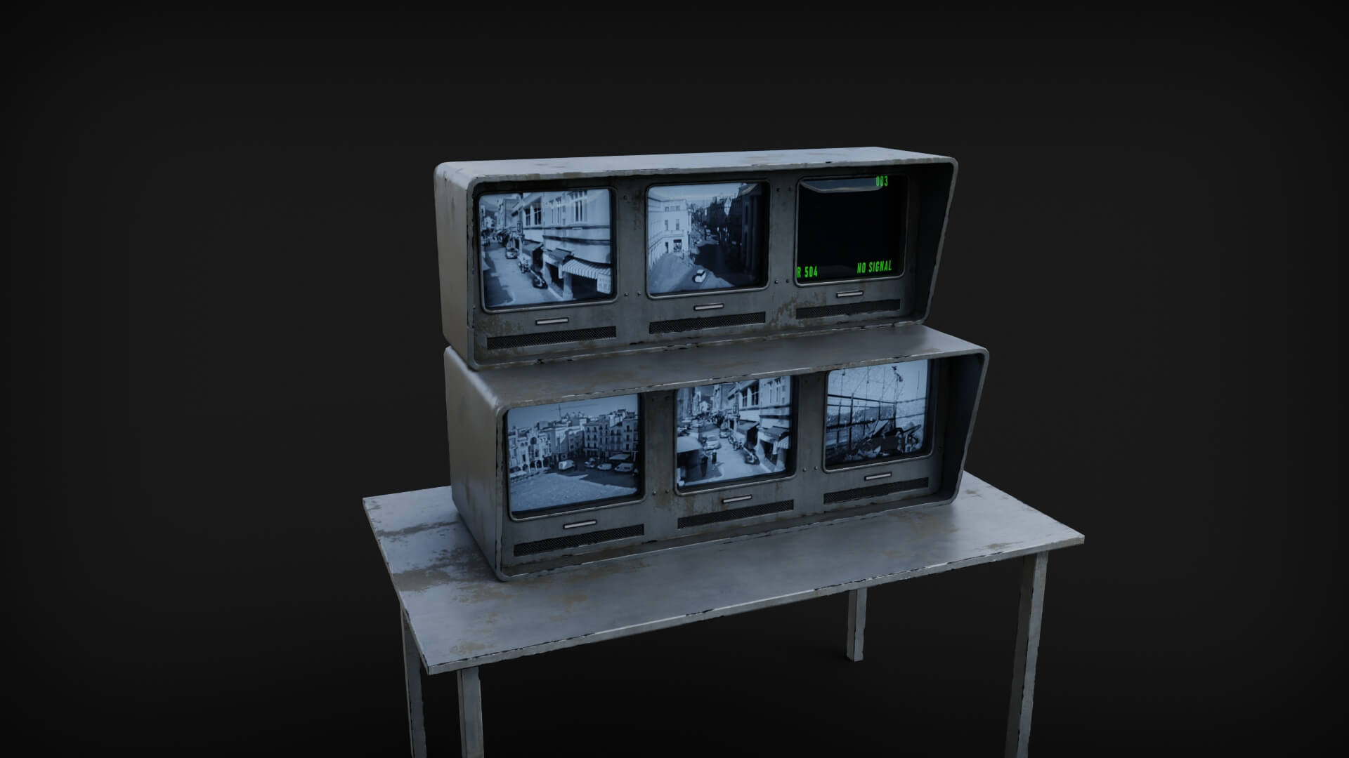 Security Camera Monitors - 3D Model by Holy360