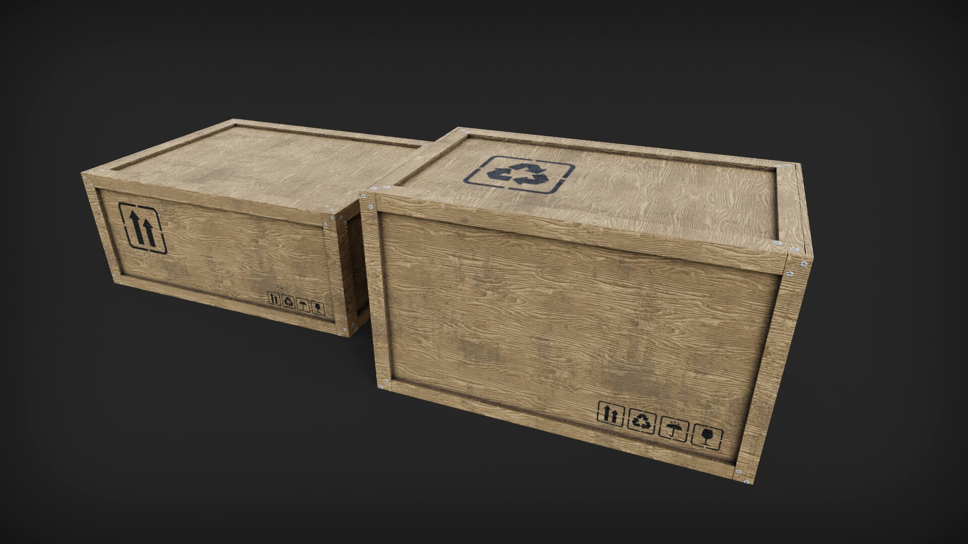 Shipping Cargo Boxes - 3D Model by Holy360